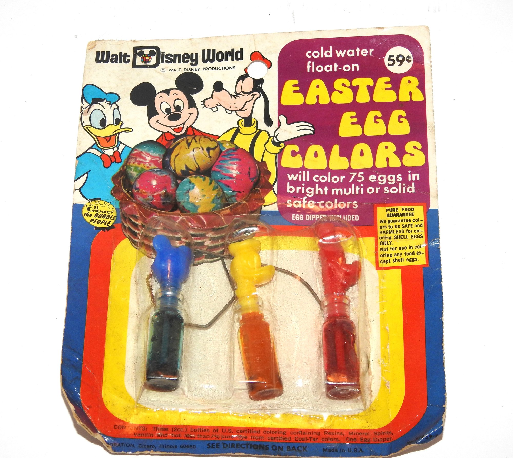 1973 Walt Disney World Mickey & Friends Easter Egg Colors #40704490 ...