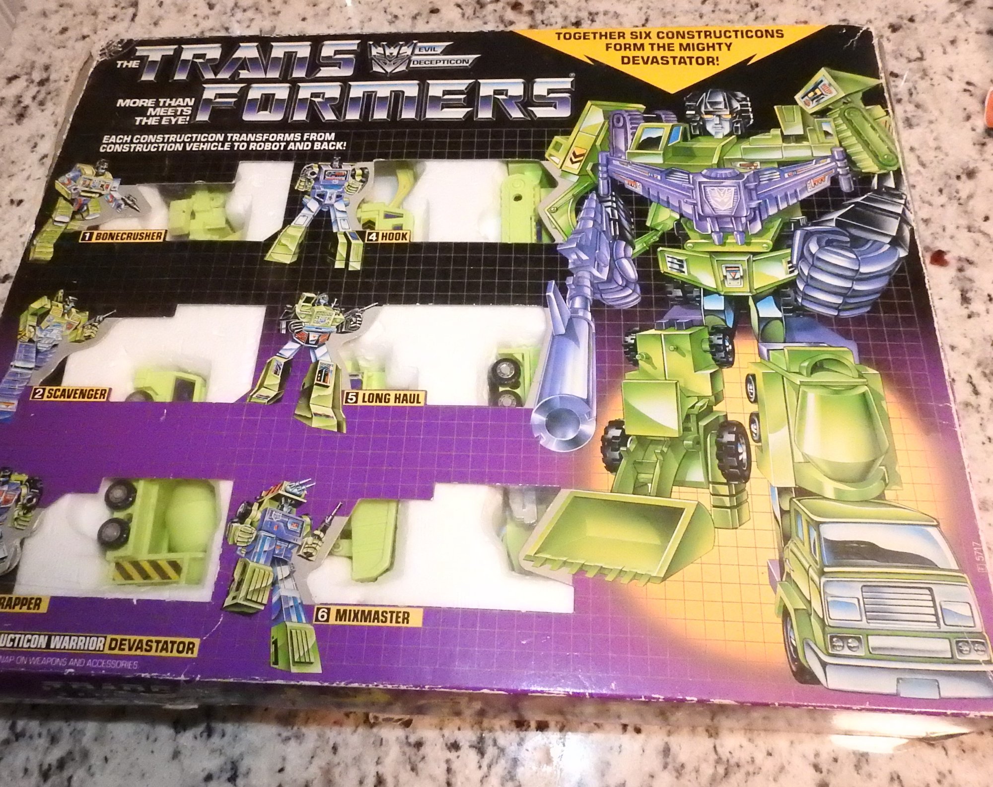 1985 G1 Transformers Construction Transforming Toy Set #40810244 ...