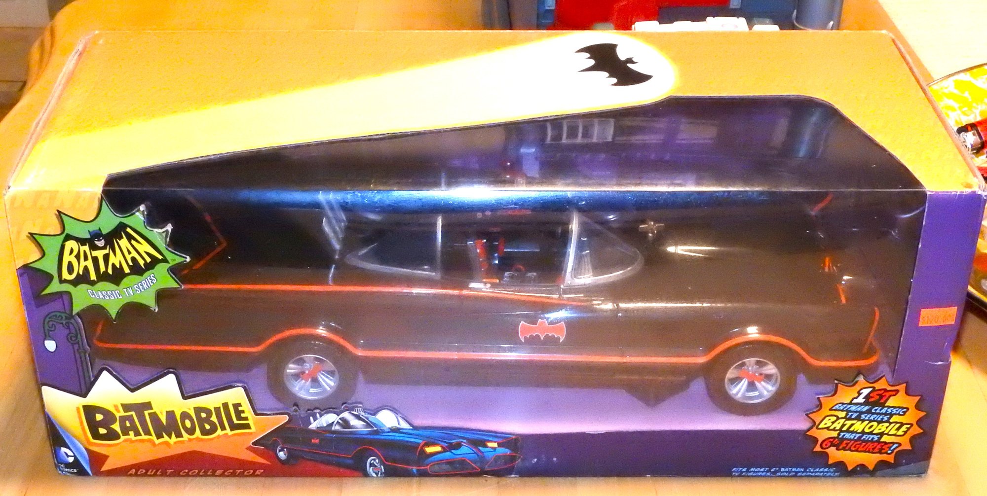 HUGE 20 Inch Batman Classic Batmobile Car NEVER OPENED #40810251 ...