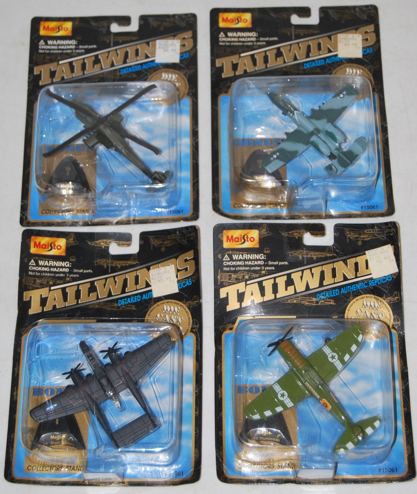 Lot Of Four Maisto Tailwinds Die Cast Models, Series III From 1999 ...