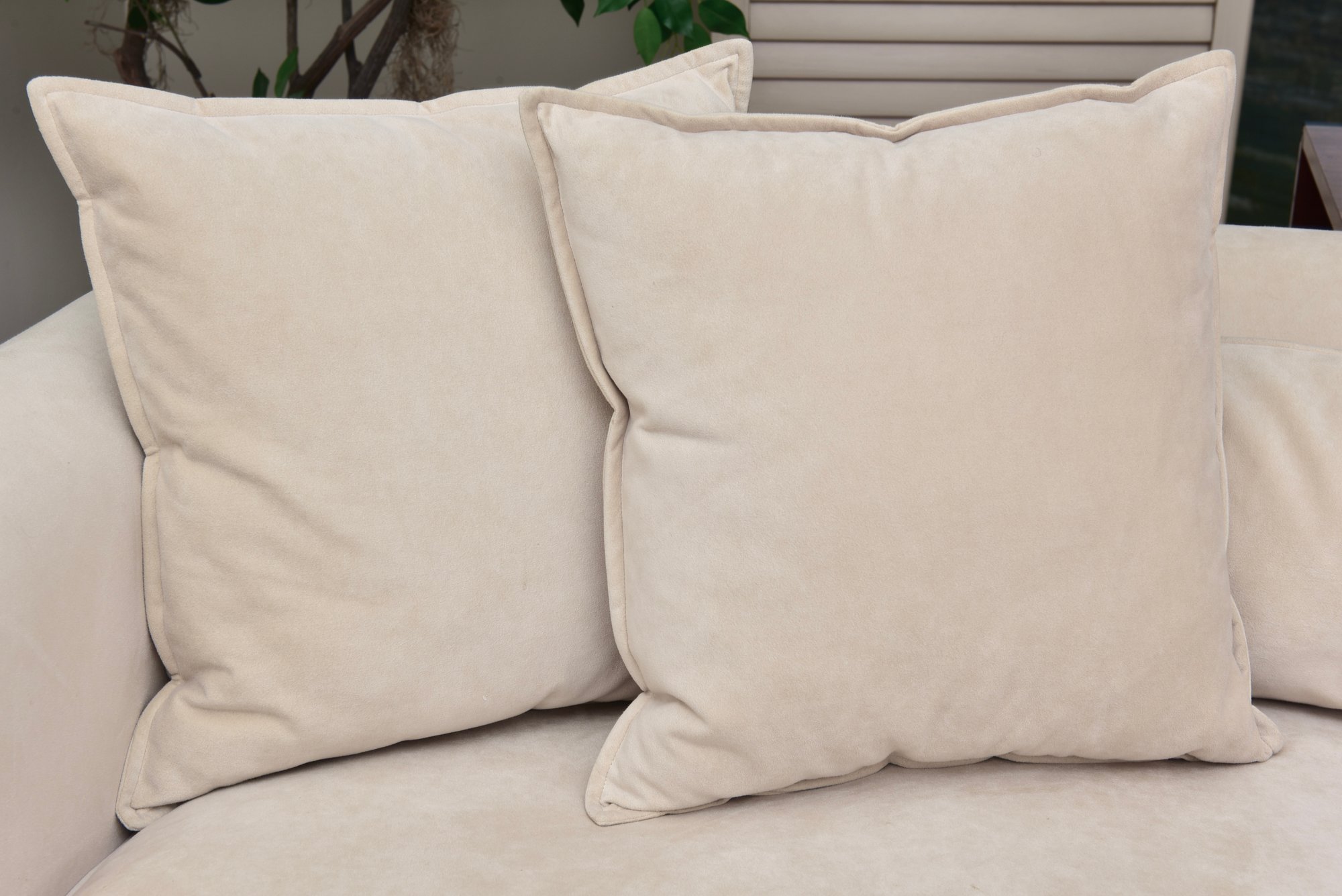 The Guild Hall Two Cushion Upholstered Sofa, Bolster Pillow And Three ...