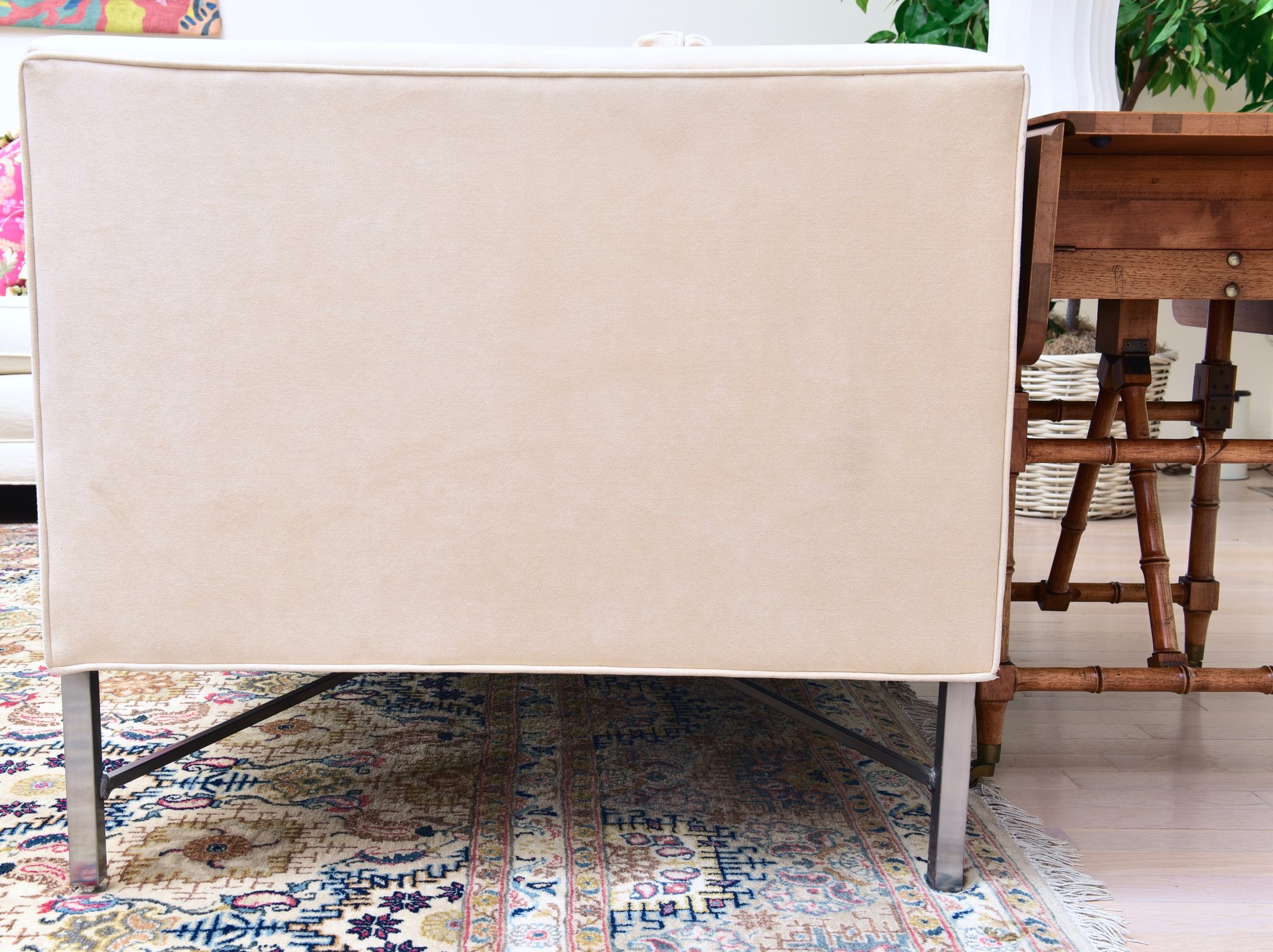 The Guild Hall Two Cushion Upholstered Sofa, Bolster Pillow And Three ...