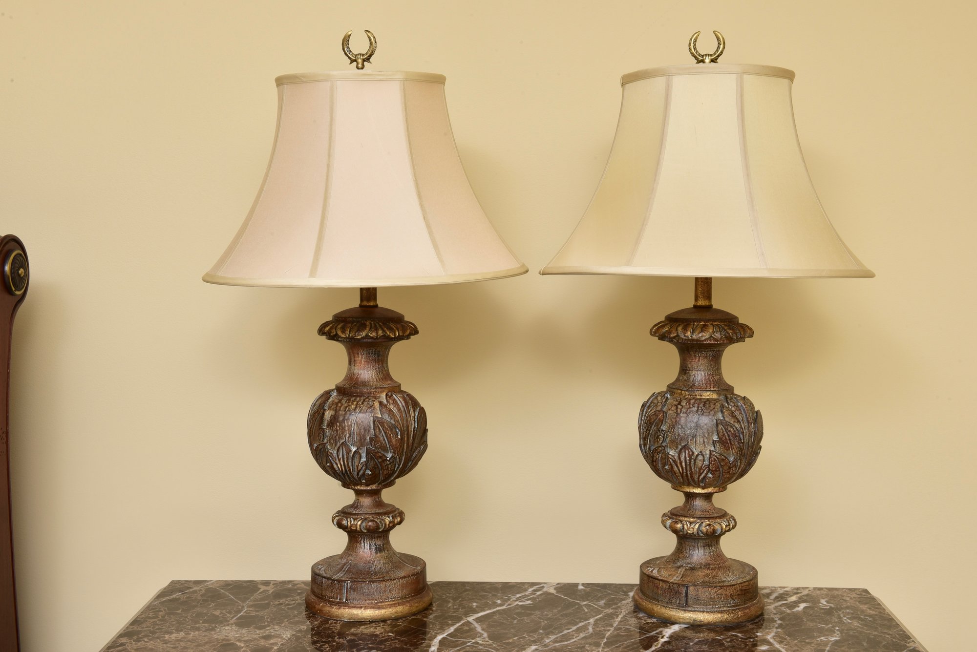 Pair Of European Crossroads Table Lamps #40861464 | Auctionninja.com