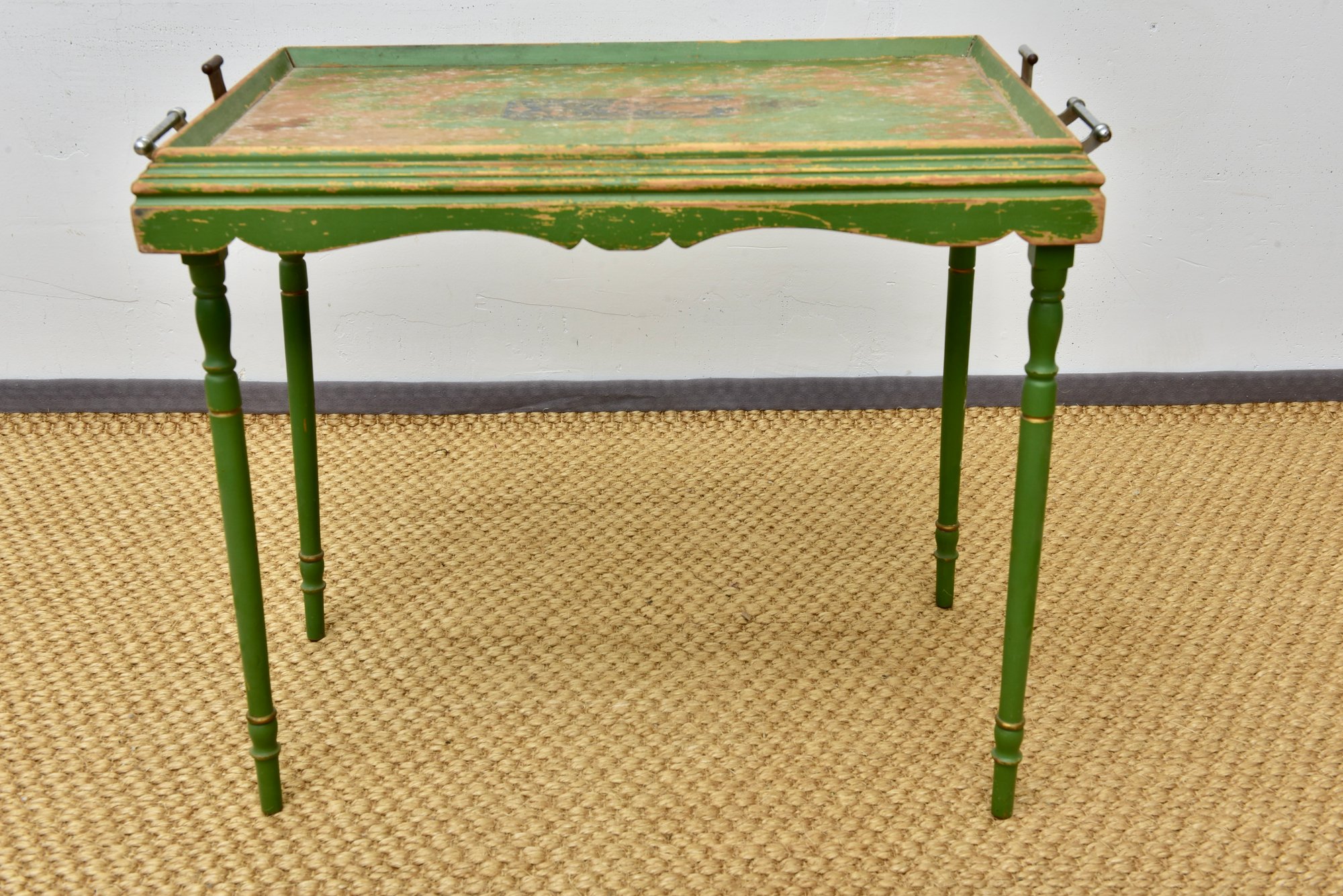 French Country Painted Folding Tray Table #40798986 | Auctionninja.com
