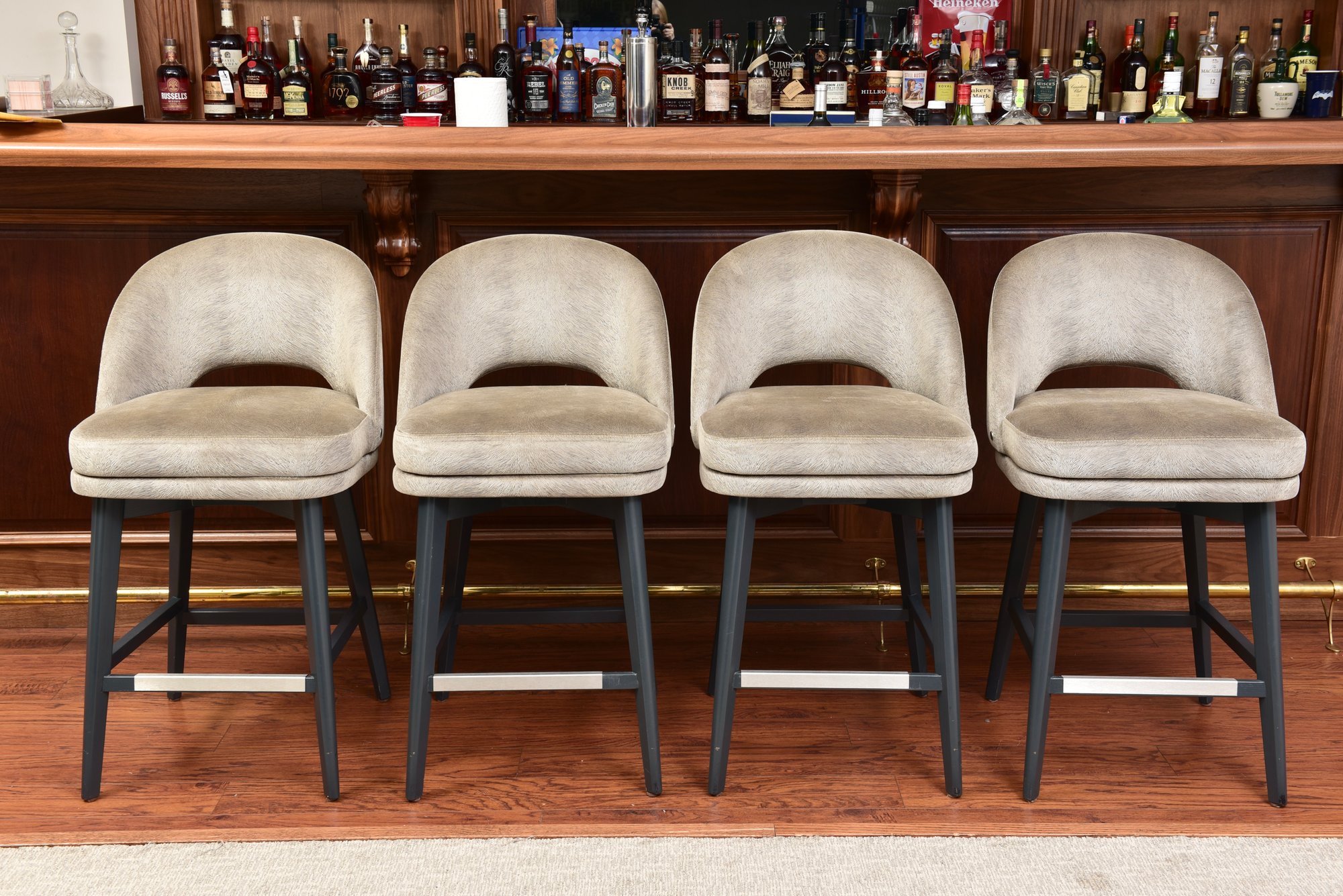 Set Of Four Astele Greta Counter Stools (RETAIL $3,722) #40823141 ...