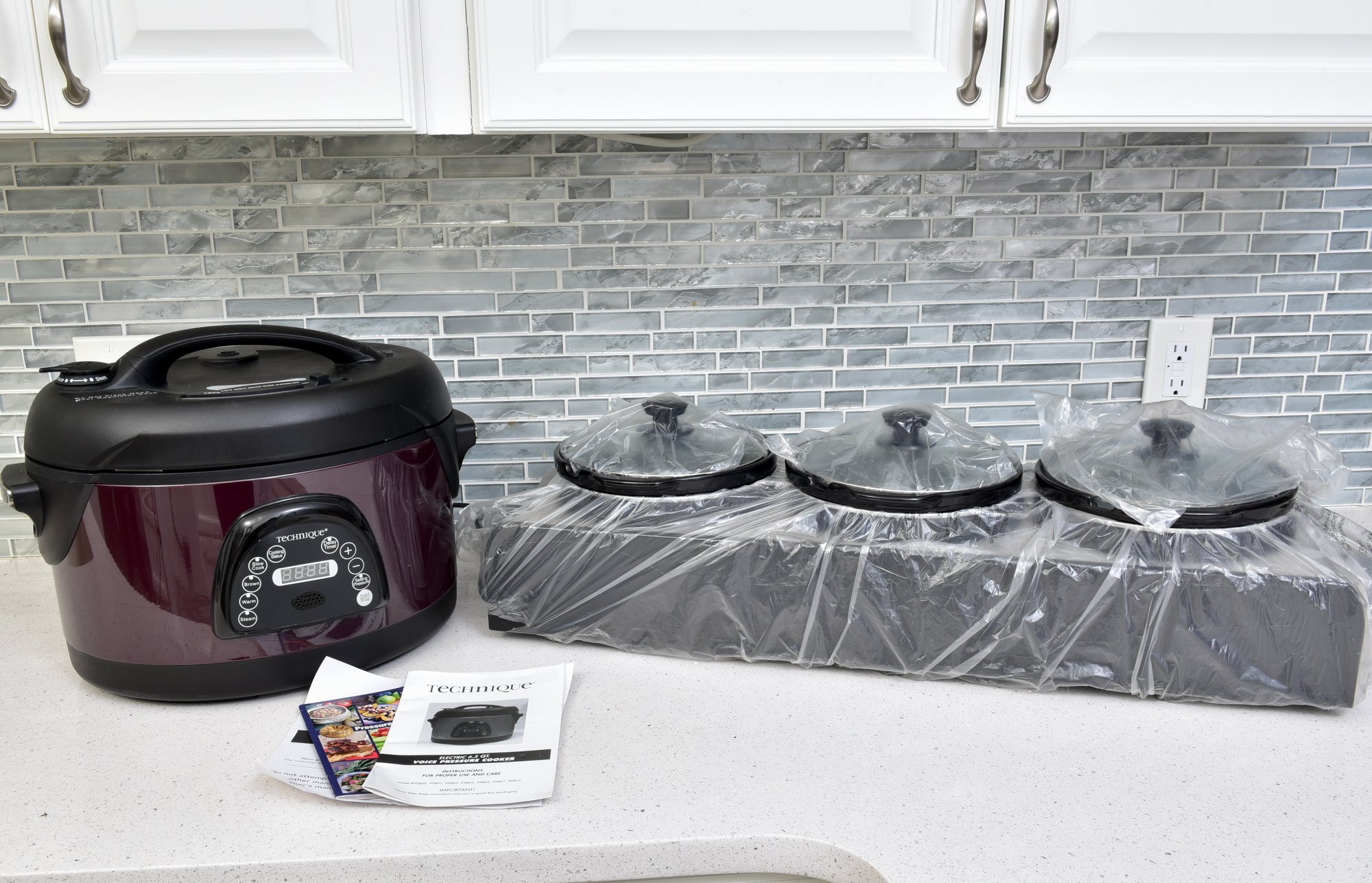 NEW! Technique 6.5 Qt. Electric Voice Pressure Cooker (Model No. 99800 ...