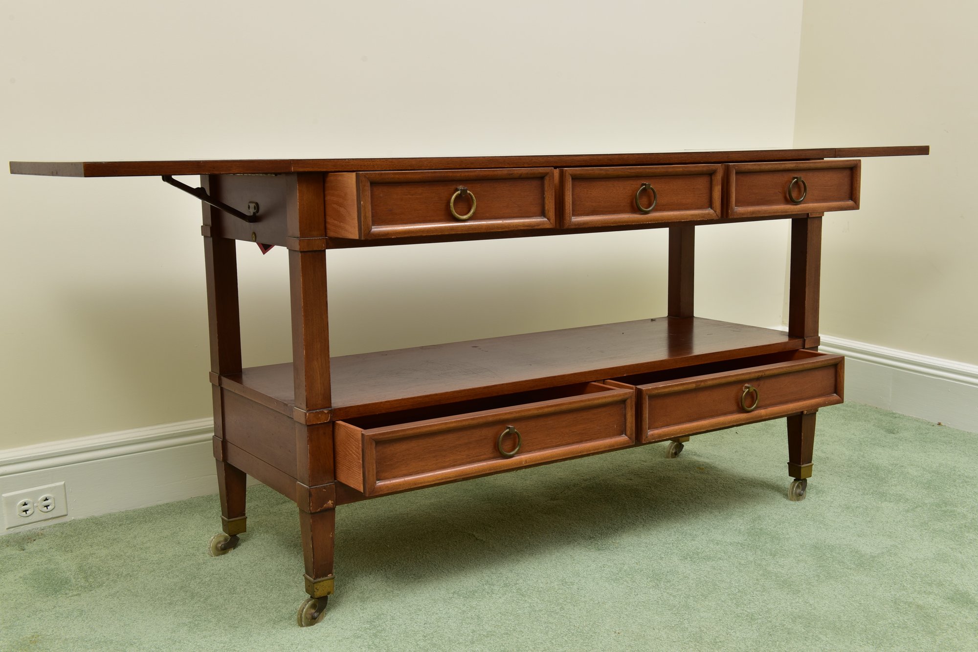 Baker Milling Road Buffet / Serving Table With Heat Resistant Black ...