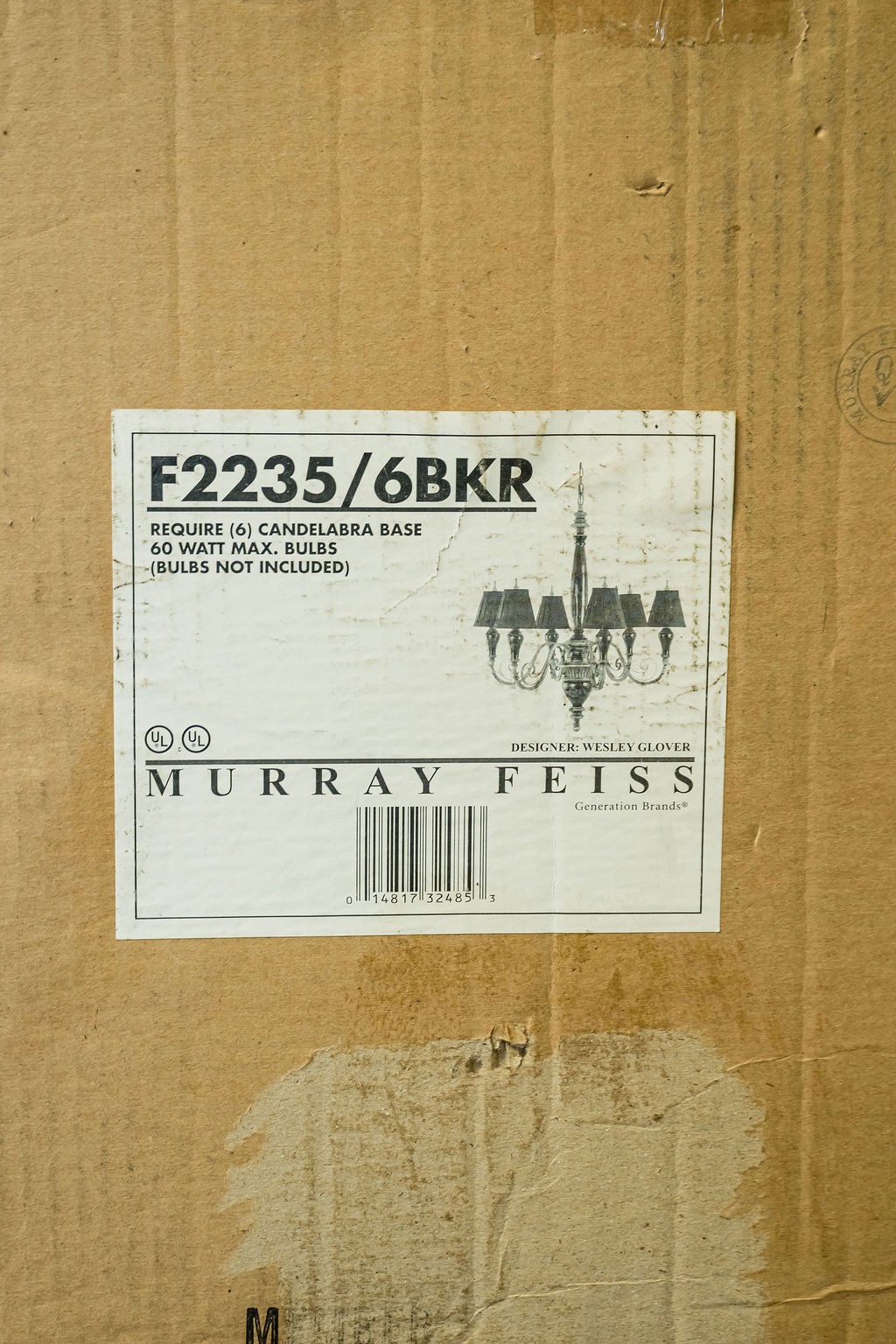 New In Box Murray Feiss Chandelier #2151315 | Auctionninja.com