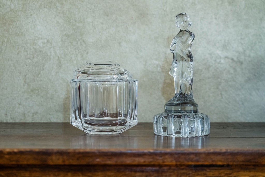Art Deco Crystal Decor - 1930s Cambridge Glass "Bashful Charlotte ...