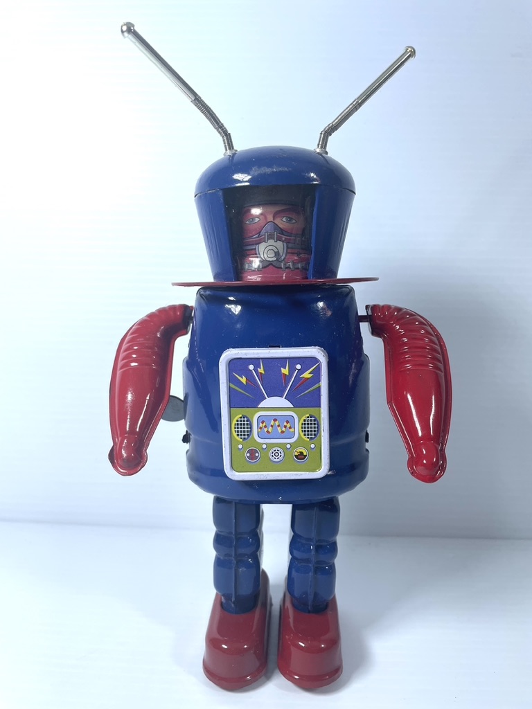 Russian QSN / TIN TOM TOY MS 398 X-27 EXPLORER WIND UP TIN ROBOT ...