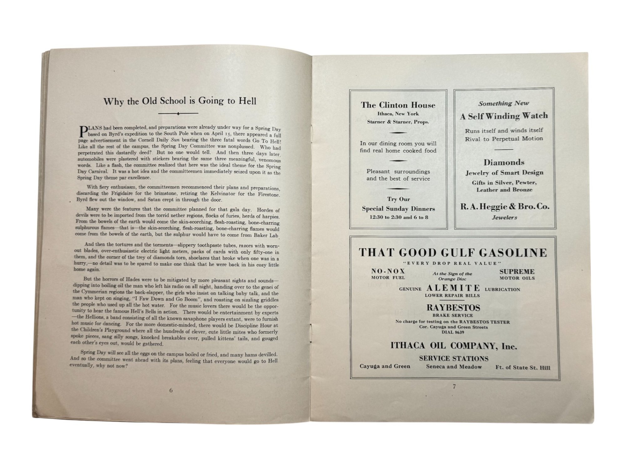 1929 Spring Day Program - Princeton, Yale And Cornell #40875542 ...