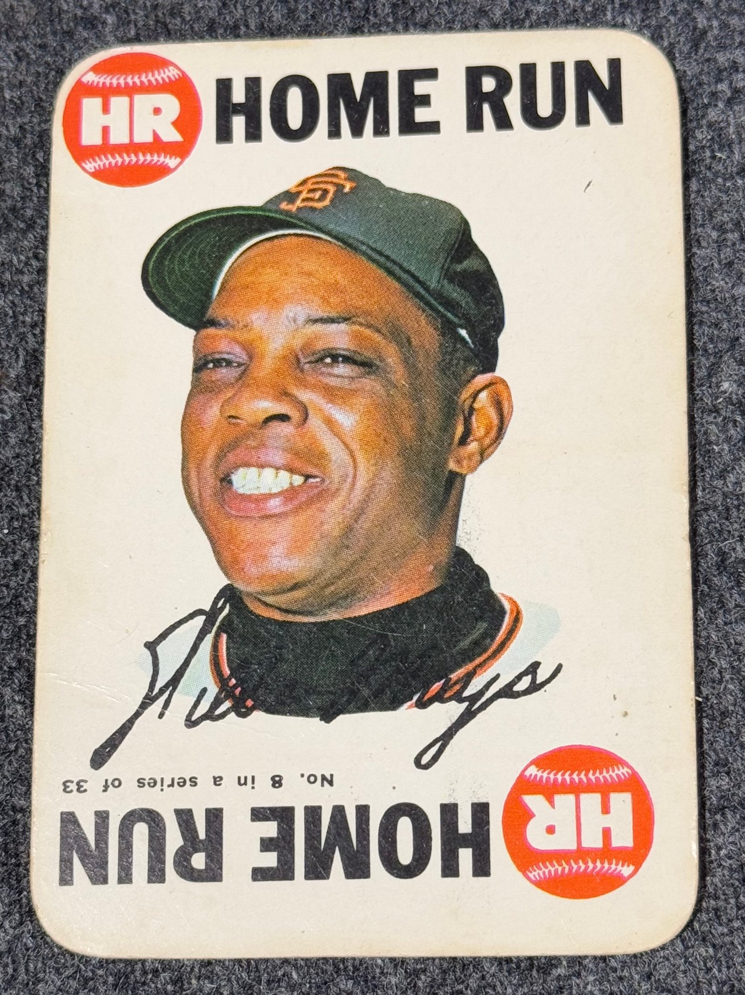1968 Tops #8 Home Run Willie Mays Game Trading Card #2044113 | Auctionninja.com