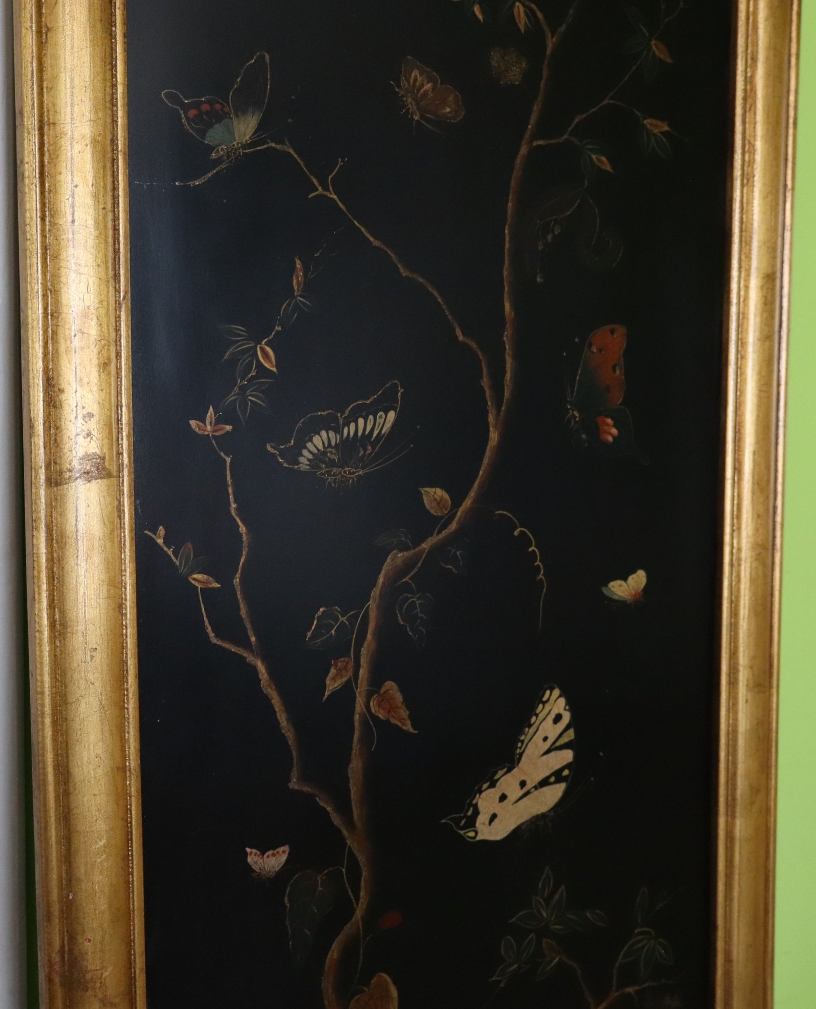 Hand Painted Butterfly Wall Panel #2120695 | Auctionninja.com