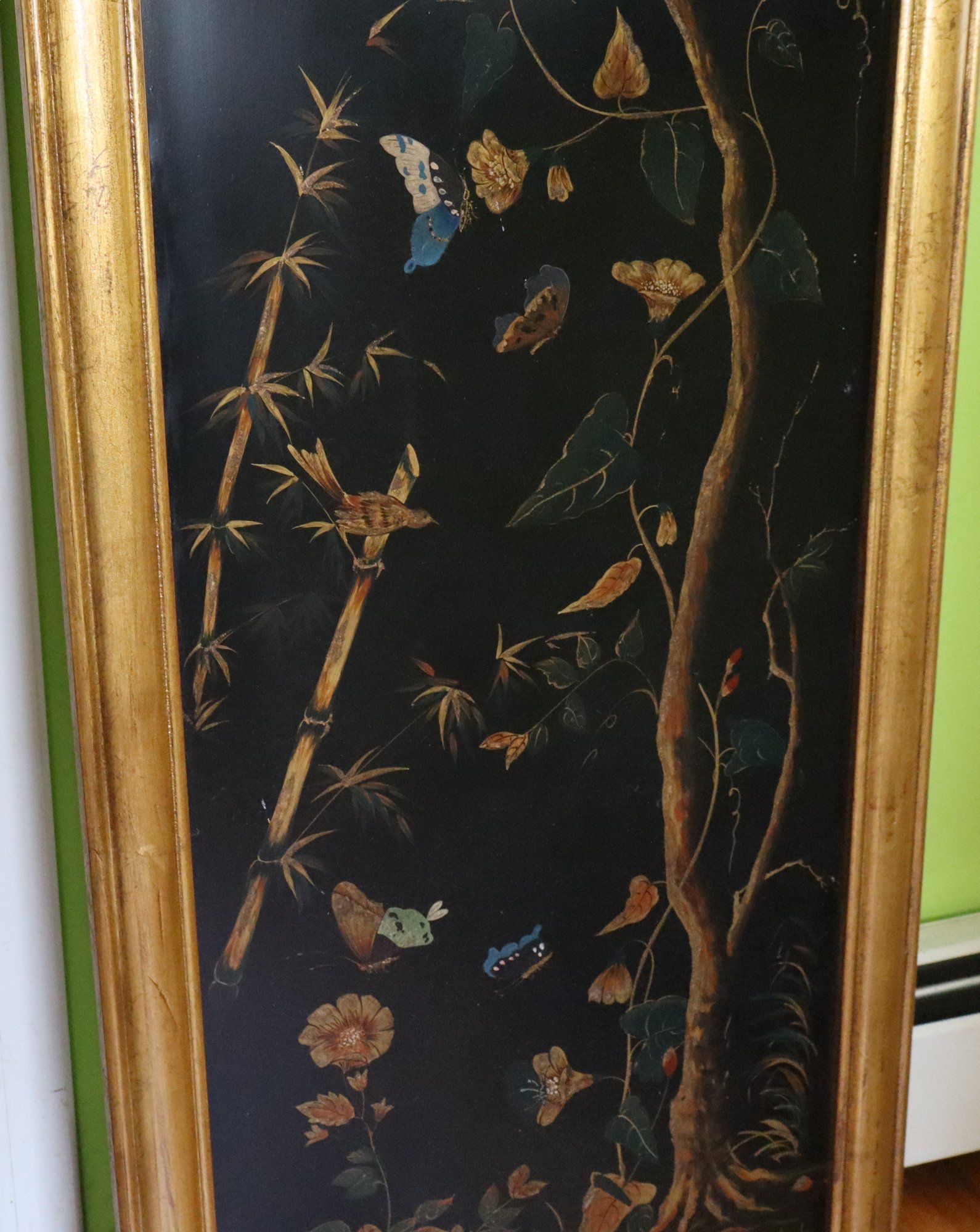 Hand Painted Butterfly Wall Panel #2120695 | Auctionninja.com