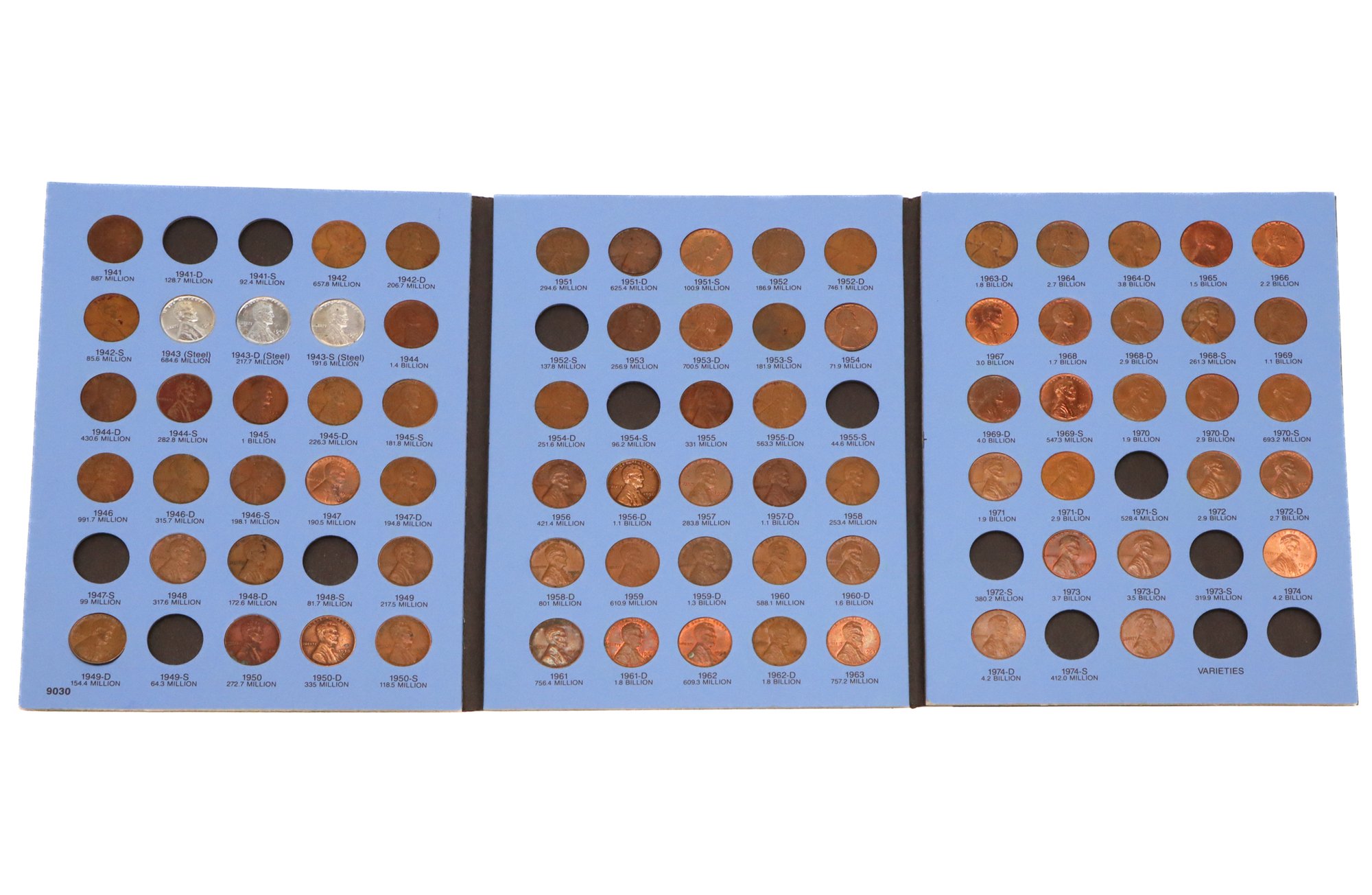 Lincoln Cents Album II - 1941 -1974 With 76 Coins Total - Official ...