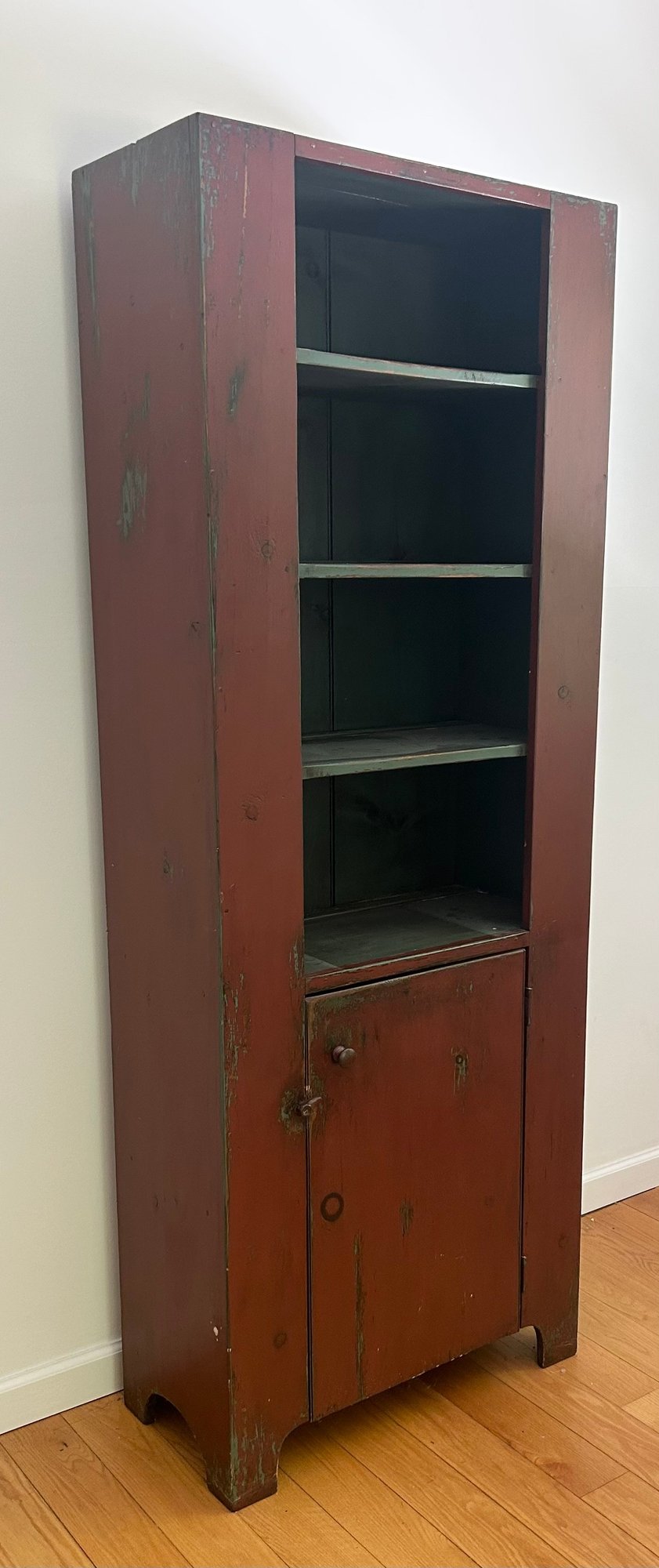 Tall Rustic Primitive Style Farmhouse Shelf Cabinet. #2328270 ...