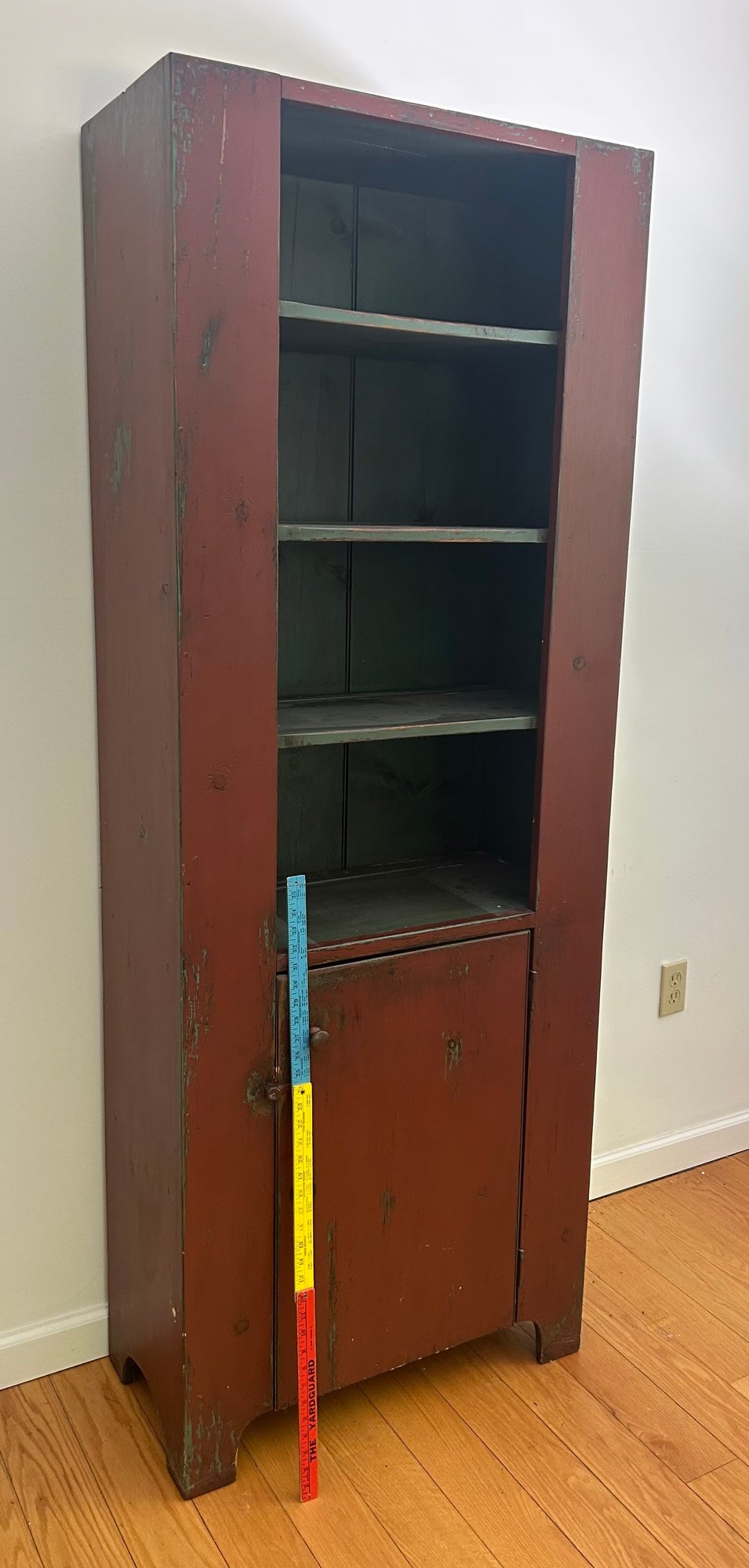 Tall Rustic Primitive Style Farmhouse Shelf Cabinet. #2328270 ...