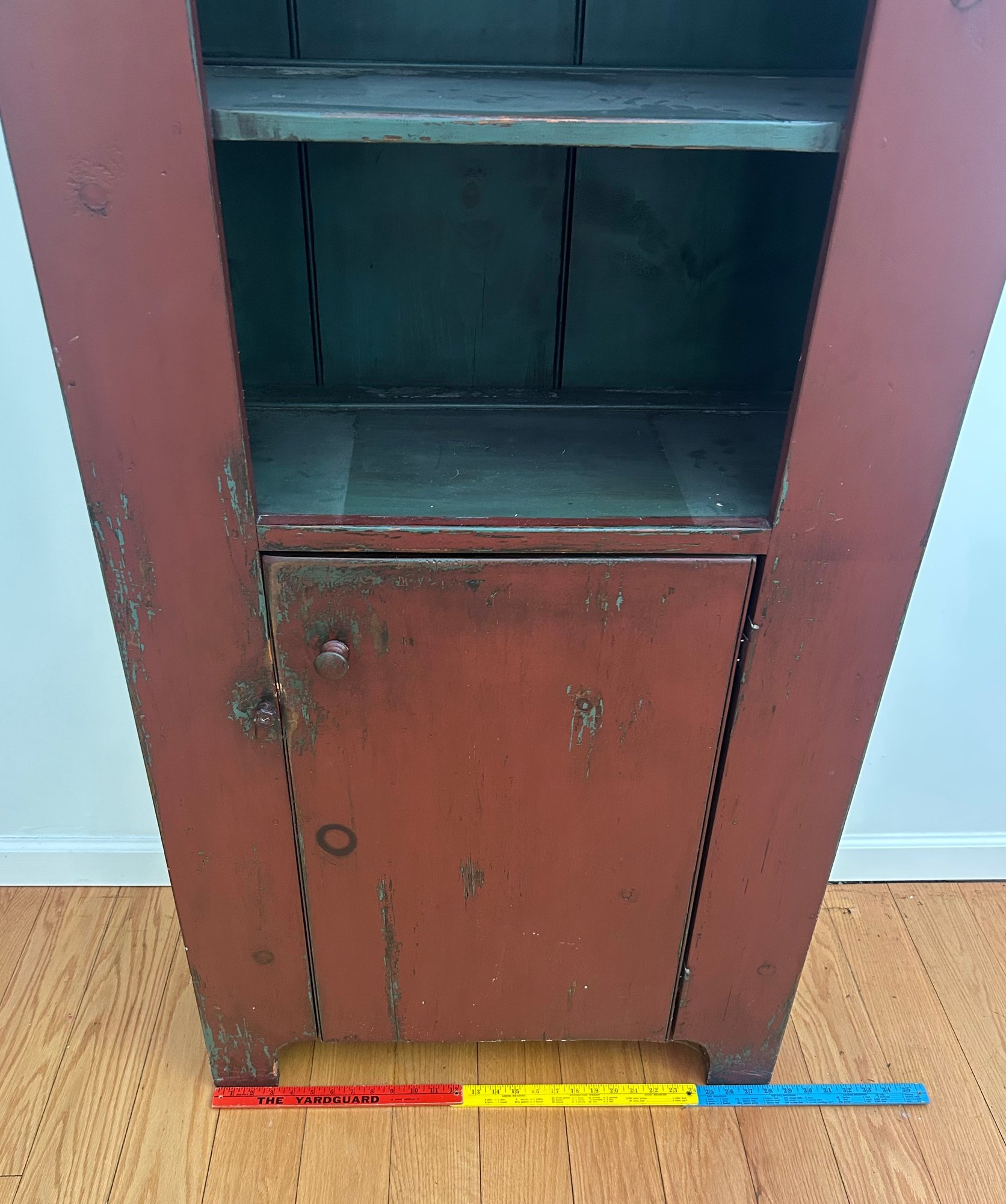 Tall Rustic Primitive Style Farmhouse Shelf Cabinet. #2328270 ...