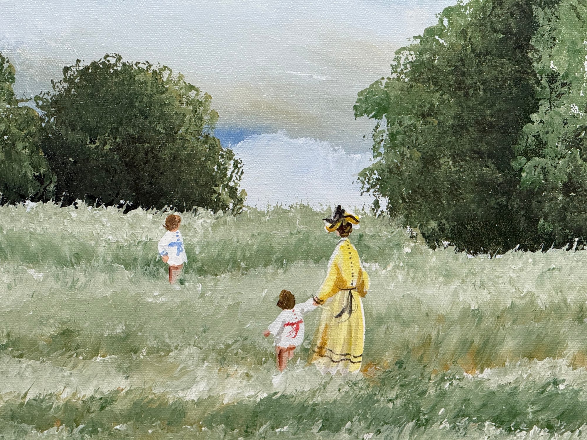Eileen Jones Montrec Landscape Scene Original Oil Painting #40876197 ...