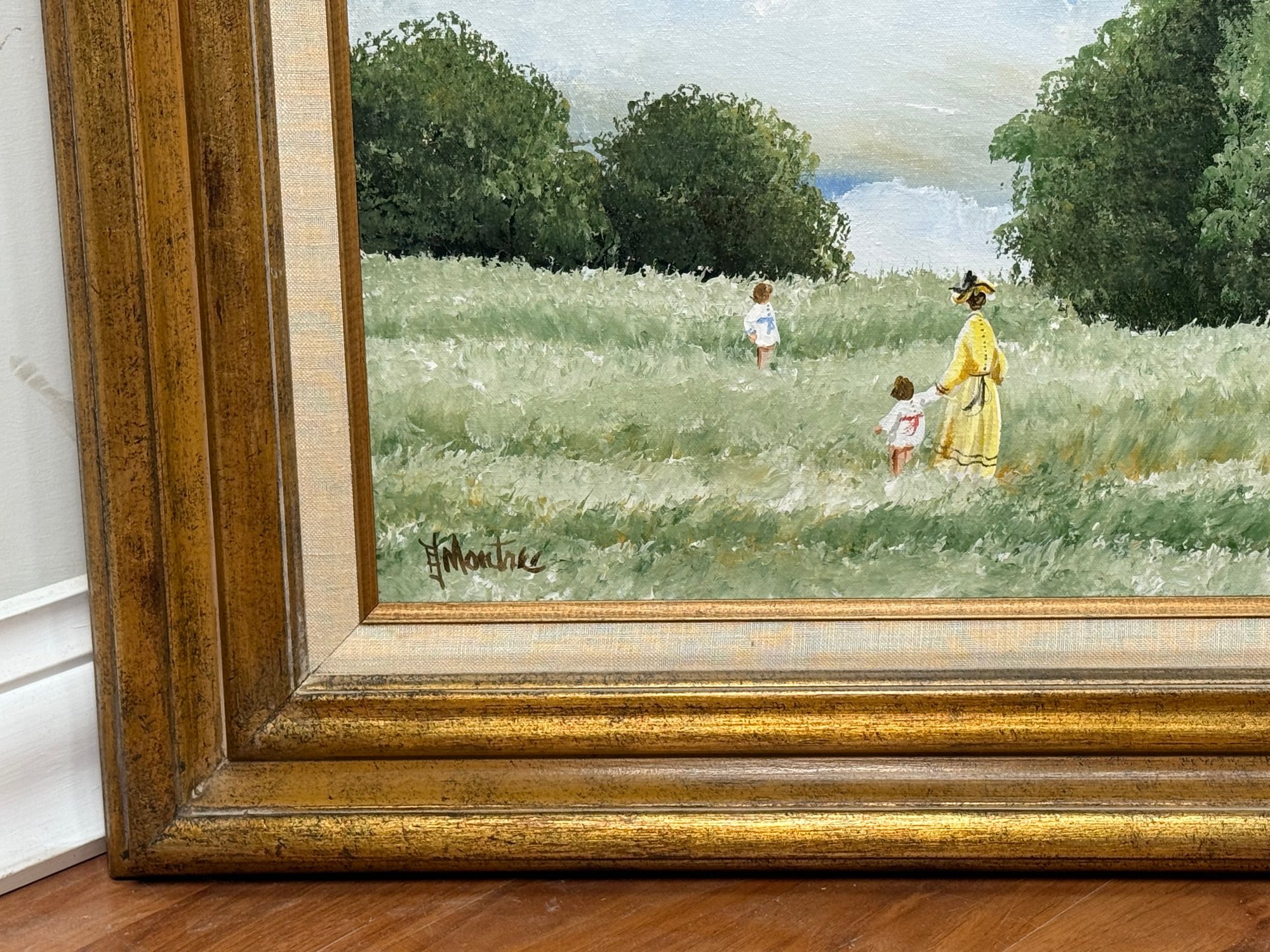 Eileen Jones Montrec Landscape Scene Original Oil Painting #40876197 ...