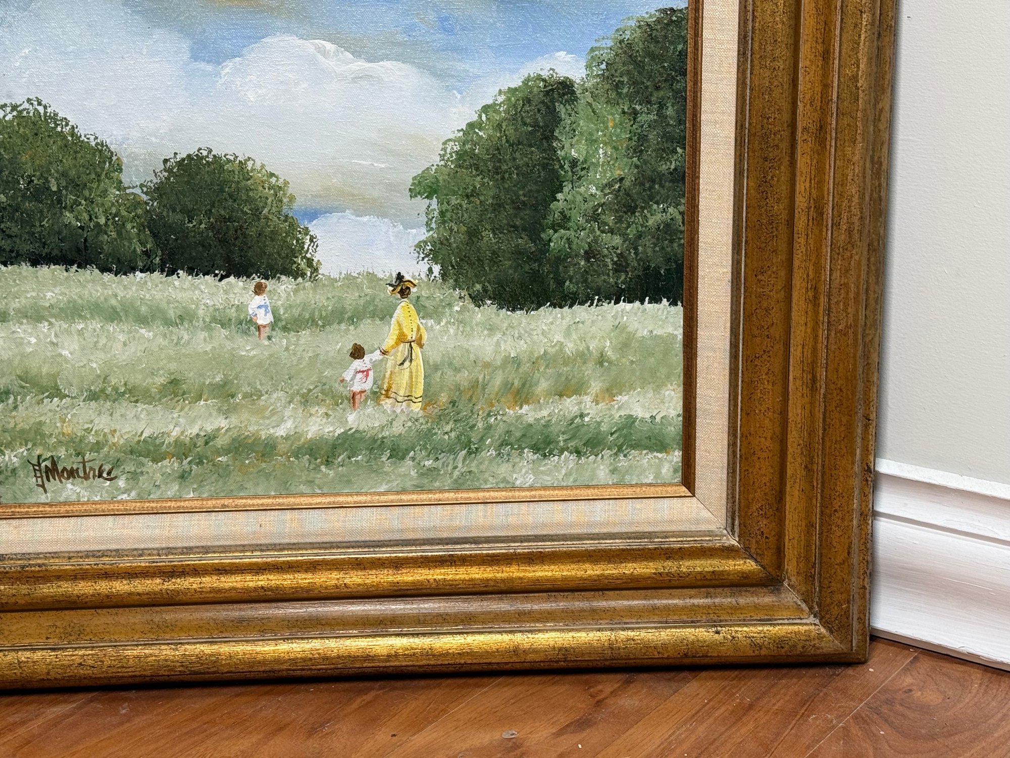 Eileen Jones Montrec Landscape Scene Original Oil Painting #40876197 ...
