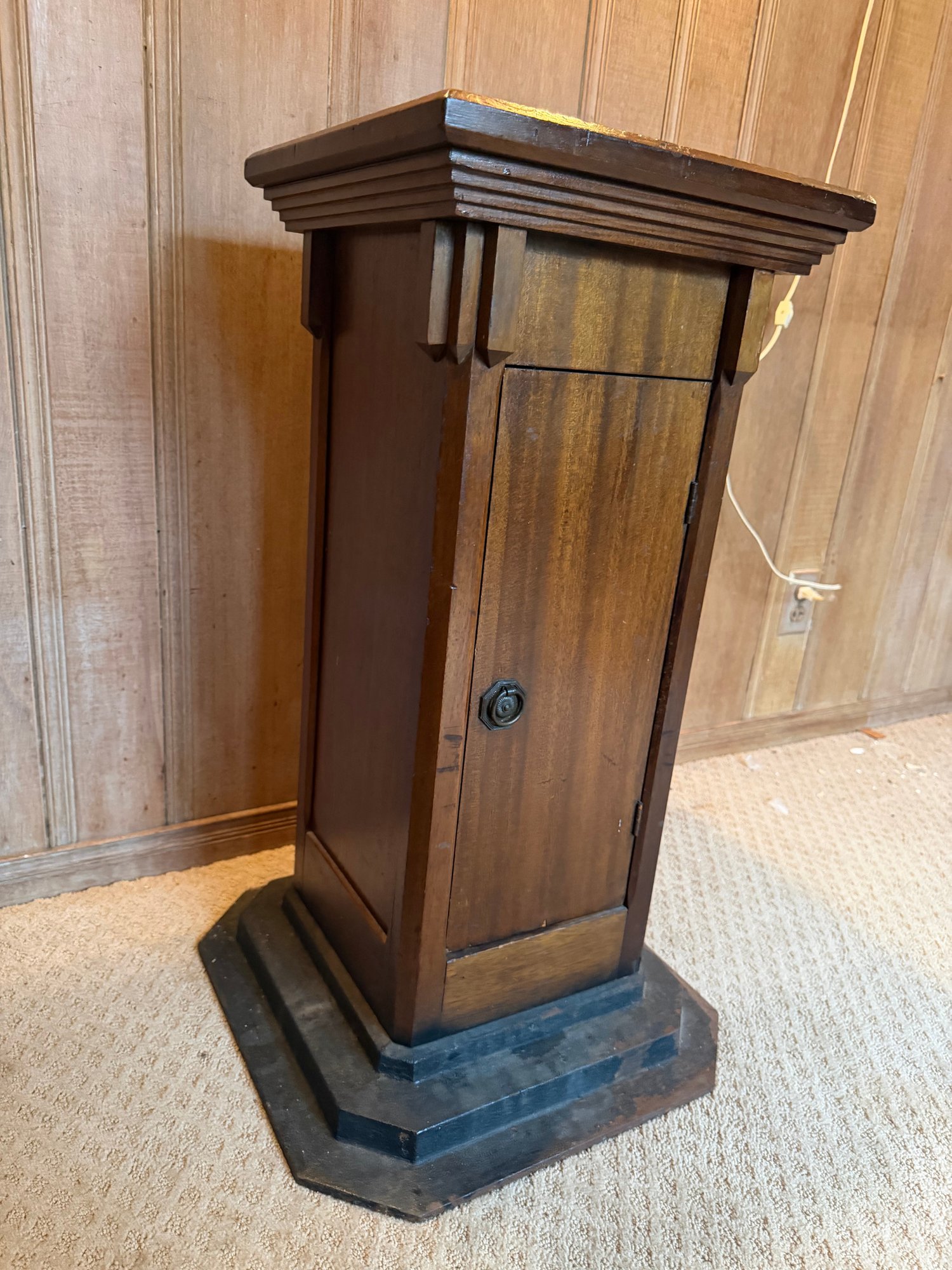 Vintage Western Union Style Oak Ticker Tape Column Base #2285202 ...