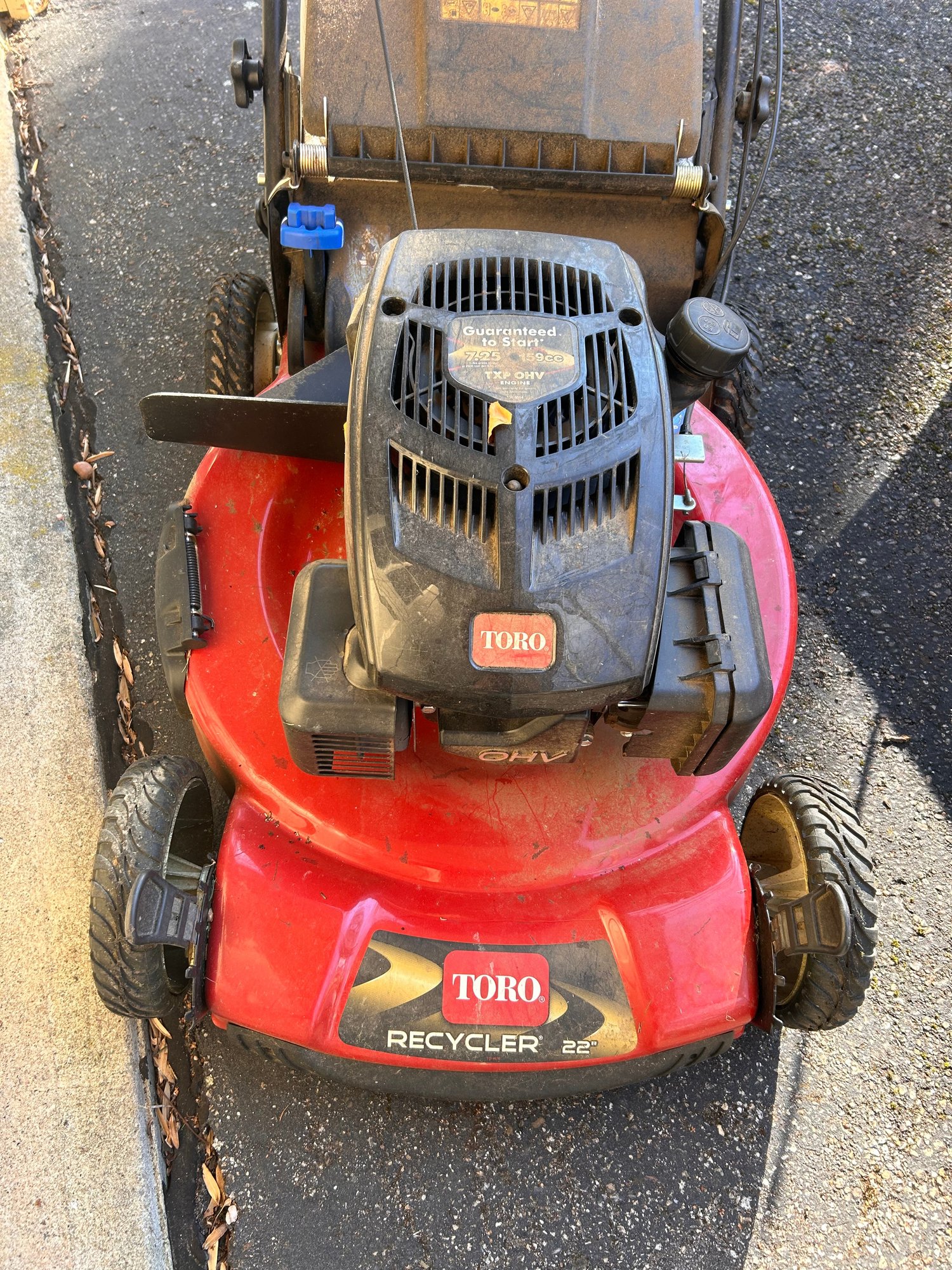 Toro Recycler 22 Inch Self Propelled Lawnmower With Bagger #2253001 ...