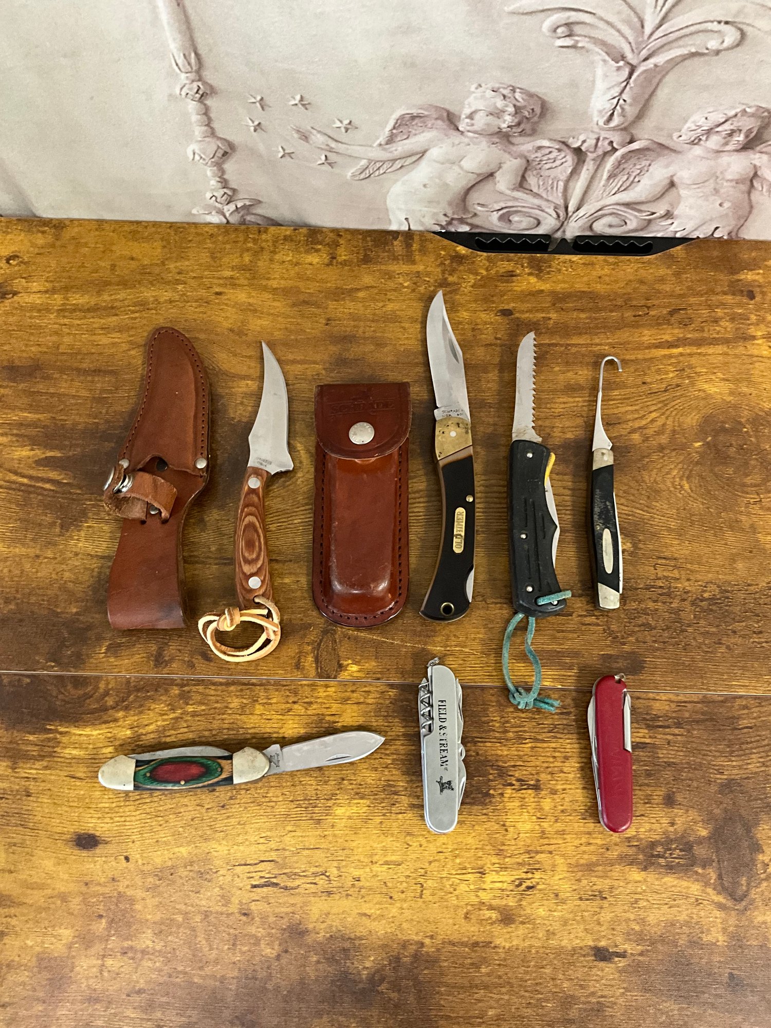 Various Hunting Knives, Utility Knives, Swiss Army Knives #1939321 ...