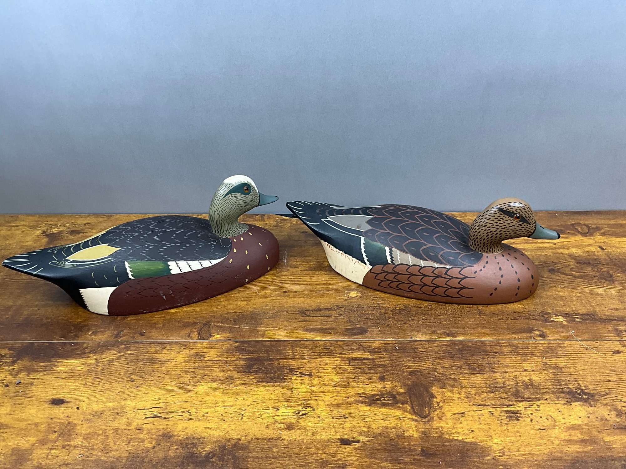 Set/2 Quacker Box Duck Decoys (1 Female Widgeon & 1 Male) #2097596 ...