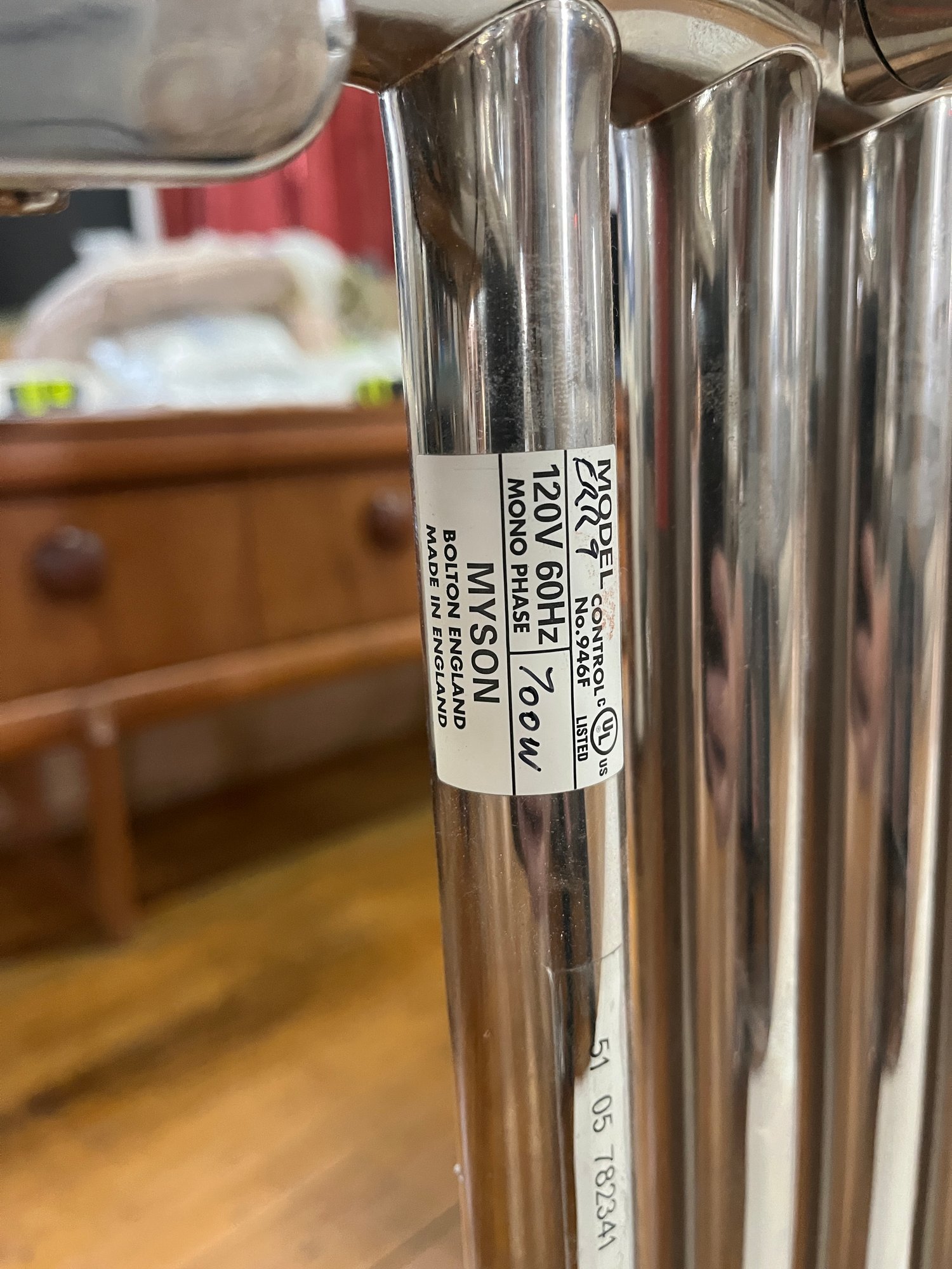 A 71" Polished Nickel Towel Warmer - Myson Contemporary Design Angara ...