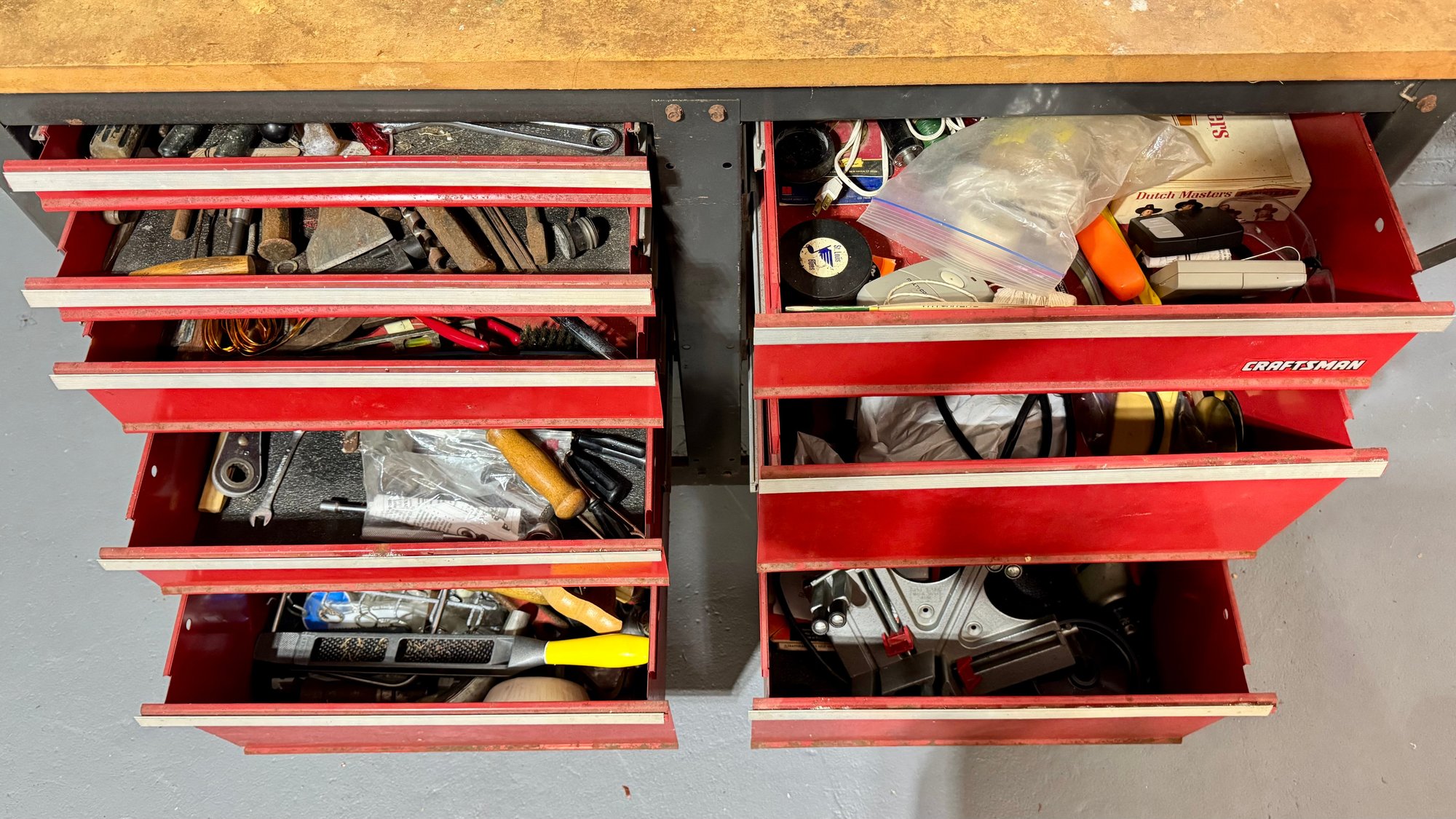 Tools - Contents Of 8 Workbench Drawers #2190602 | Auctionninja.com