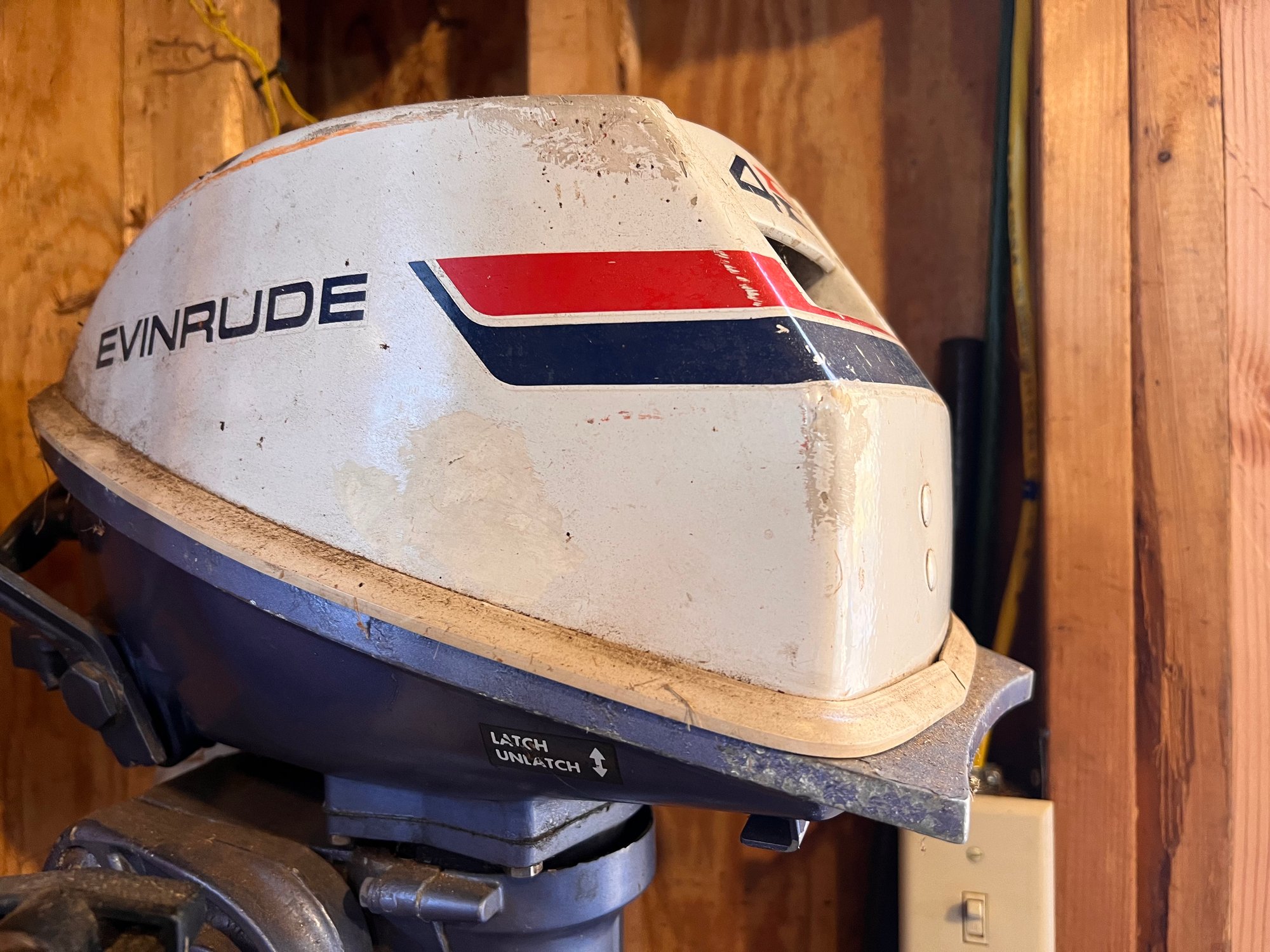 Vintage Evinrude Outboard Boat Motor Model No 4436R #1995126 ...
