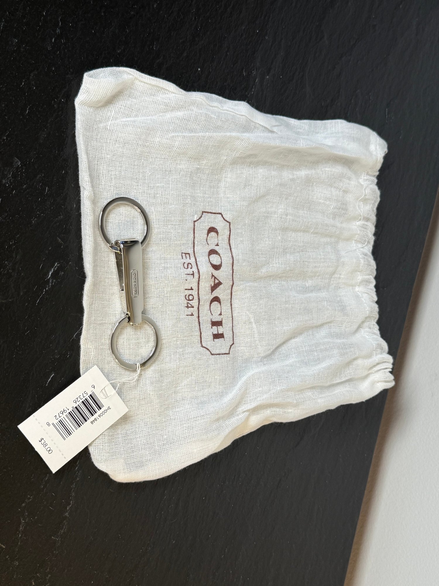 A Coach Valet Key Chain With Dust Bag #40871604 | Auctionninja.com