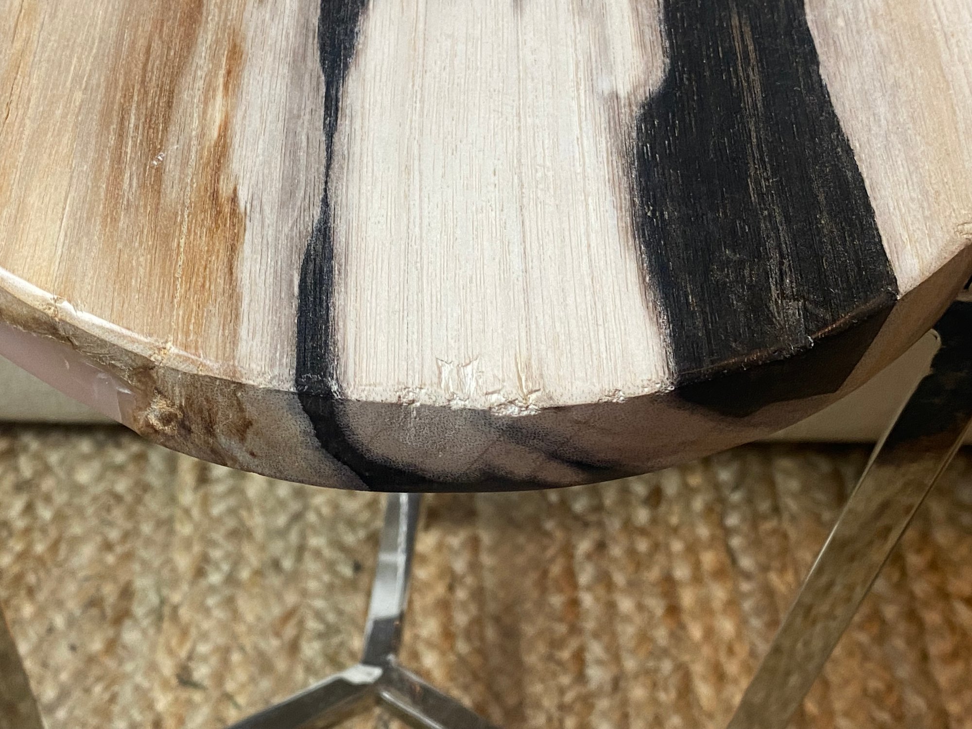 Small Stone Top Side Table #1936788 | Auctionninja.com