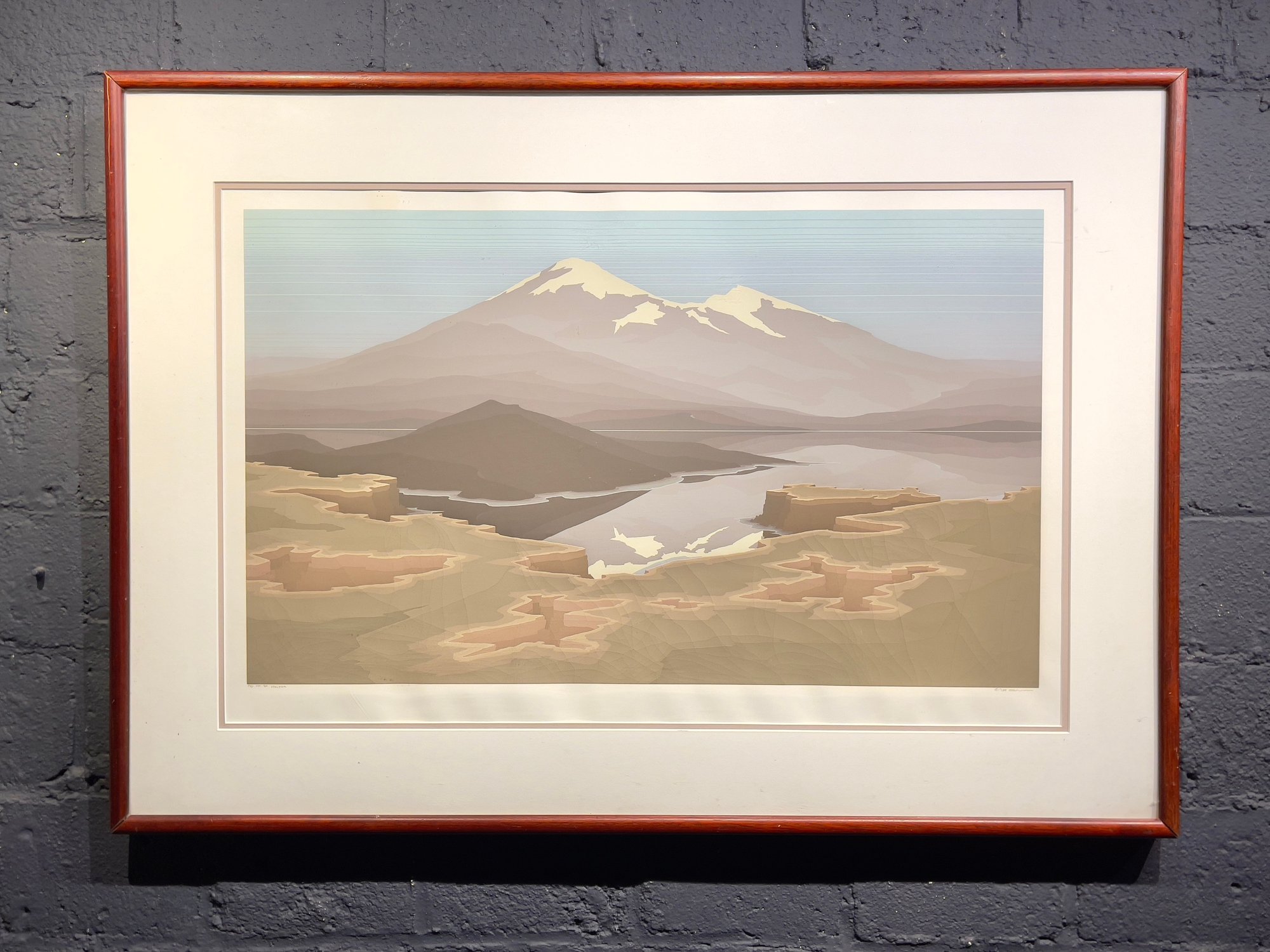 Vintage 1985 Jerry Shurr Artist Proof Serigraph Titled Mt. St. Helens ...