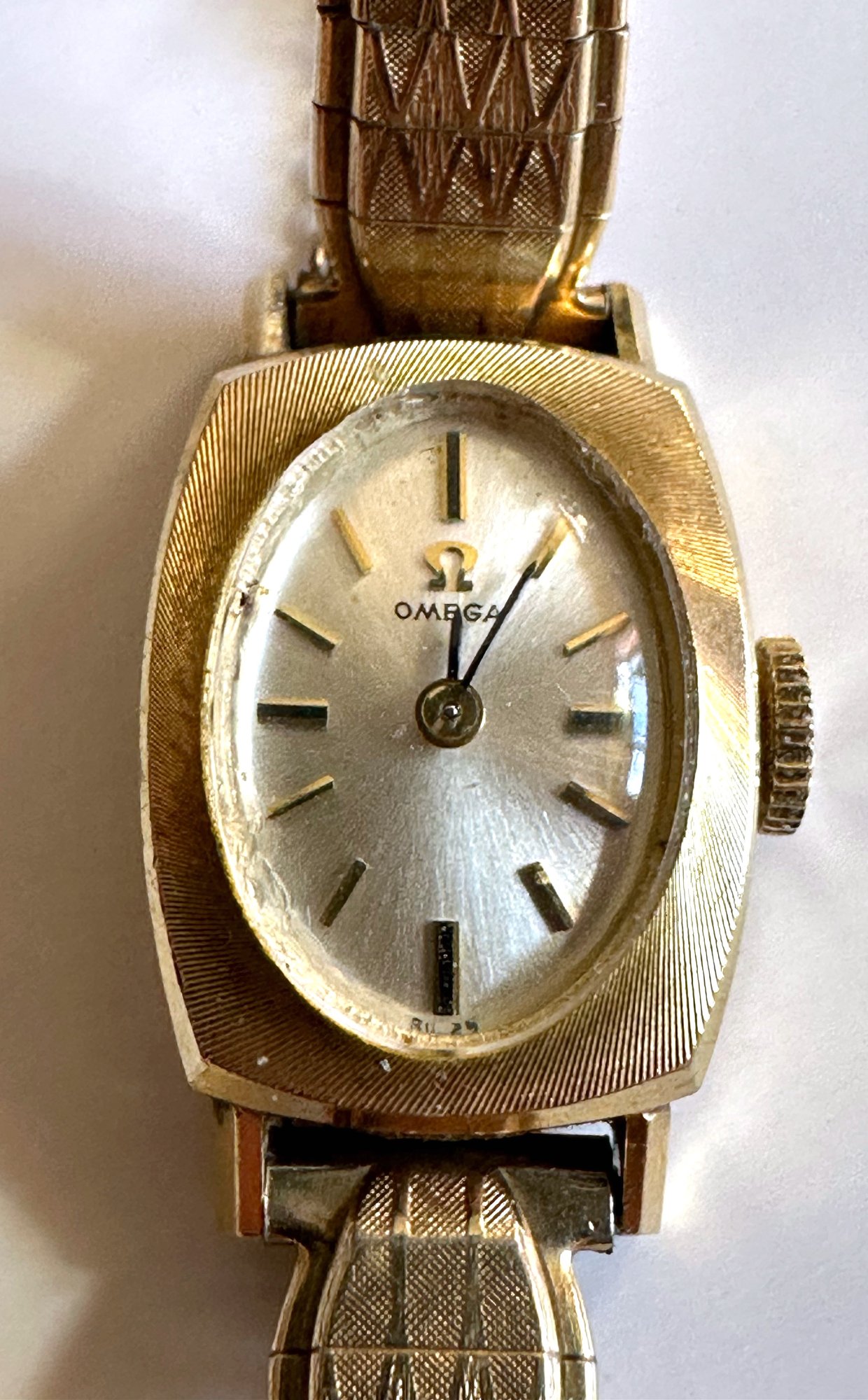 Vintage 14 Carat Gold Omega Watch With Champion Band #40803032 ...
