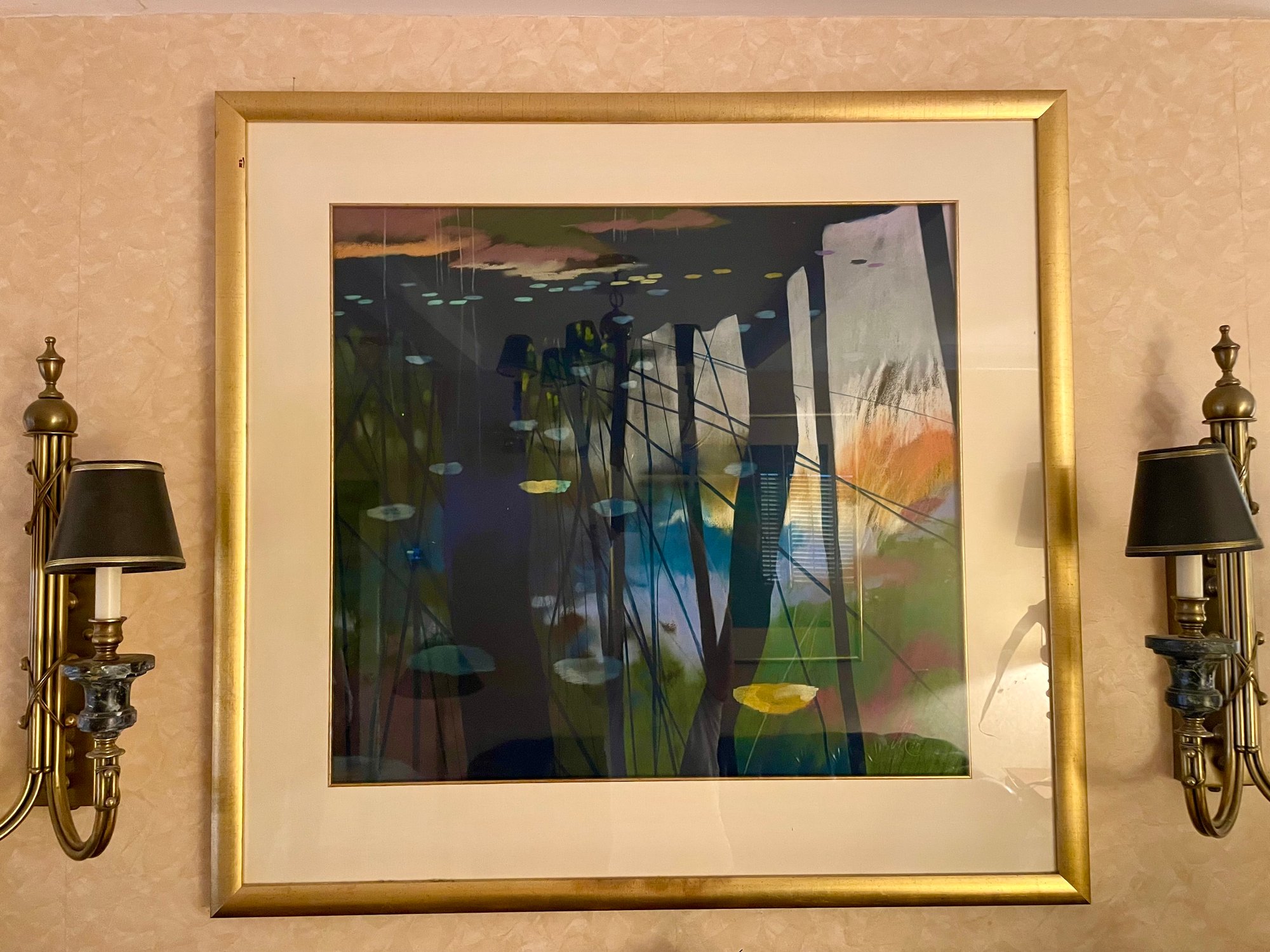 Steve Carpenter (American, 20th Century) Original Dark Hued Pastel In ...