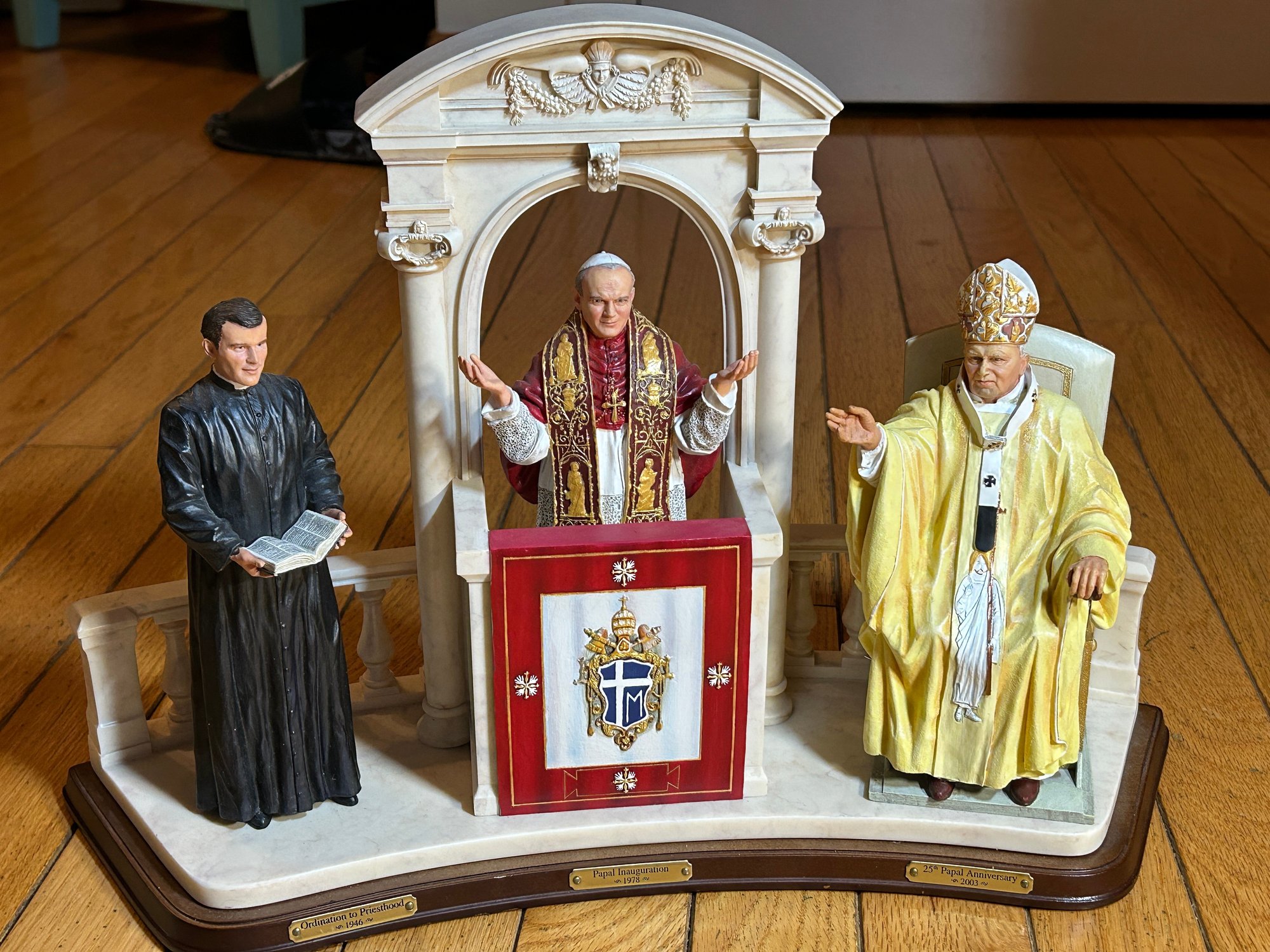 Large POPE JOHN PAUL II Sculpture- 'Through The Years' By The Danbury ...