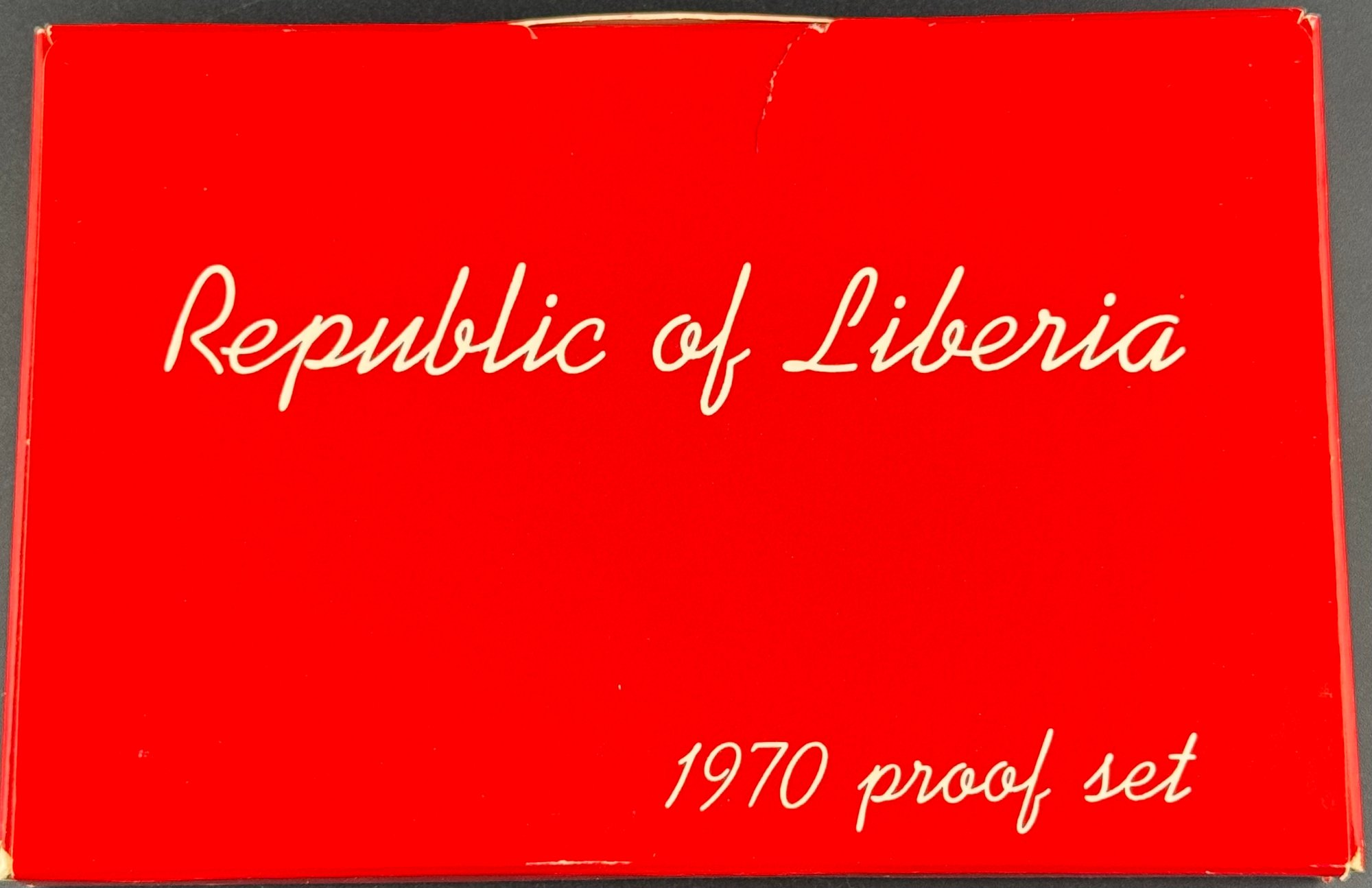 1970 Republic Of Liberia 6 Proof Coins Set - W/ Box #2034222 ...