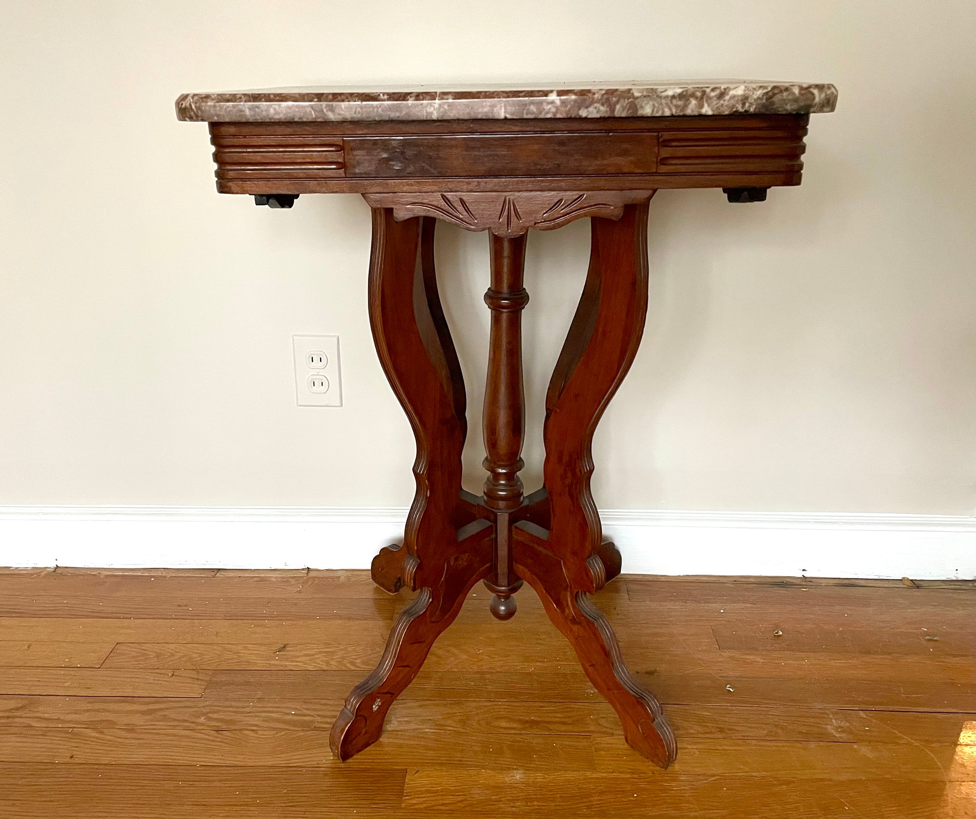 Eastlake Victorian Parlor Table With Granite Top #2077993 ...