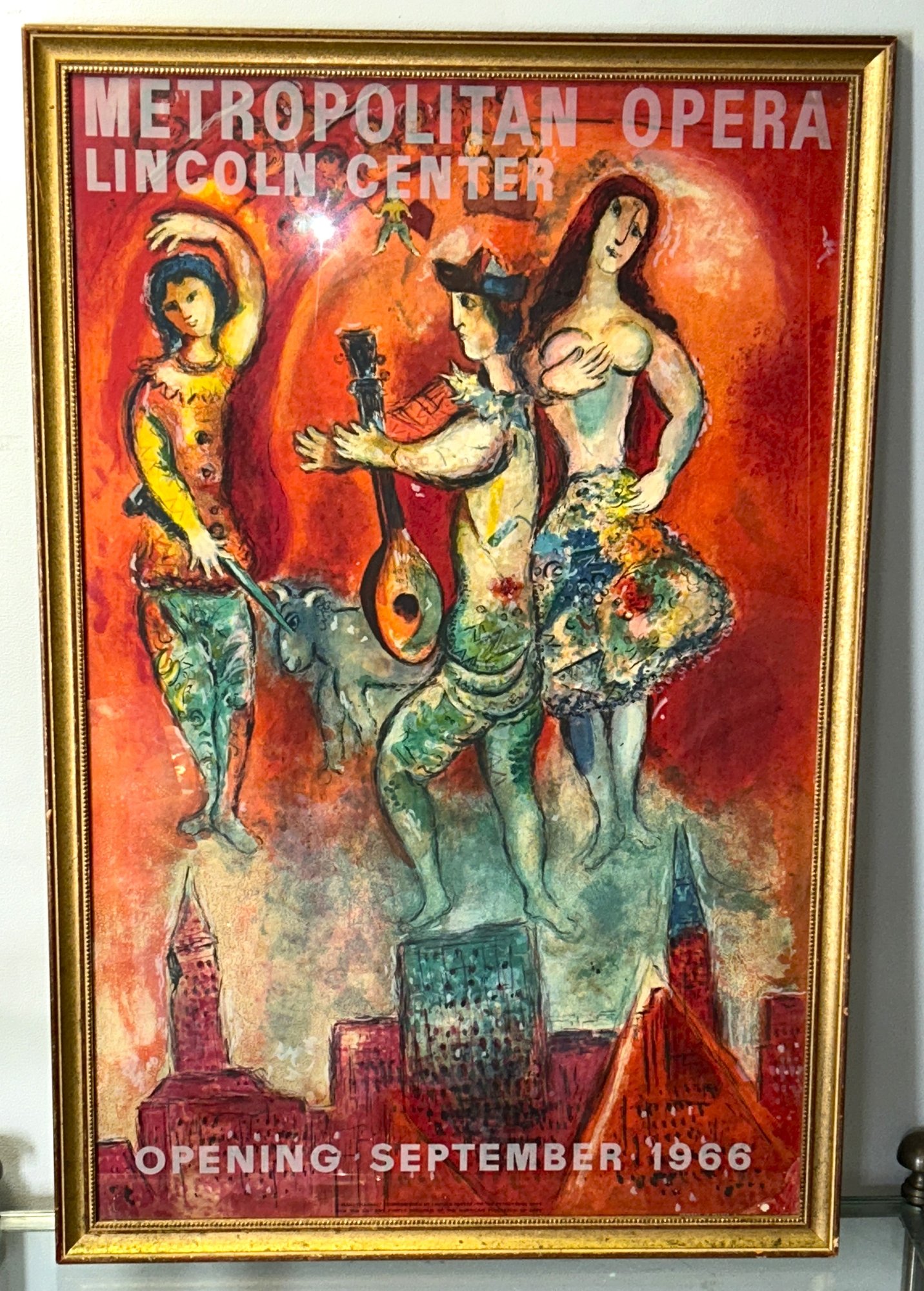 RARE Original 1966 MARC CHAGALL 'Metropolitan Opera' Lithograph- 3rd ...