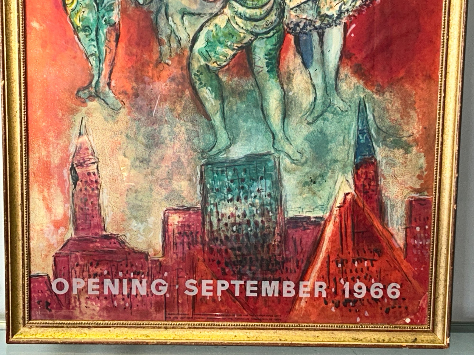 RARE Original 1966 MARC CHAGALL 'Metropolitan Opera' Lithograph- 3rd ...