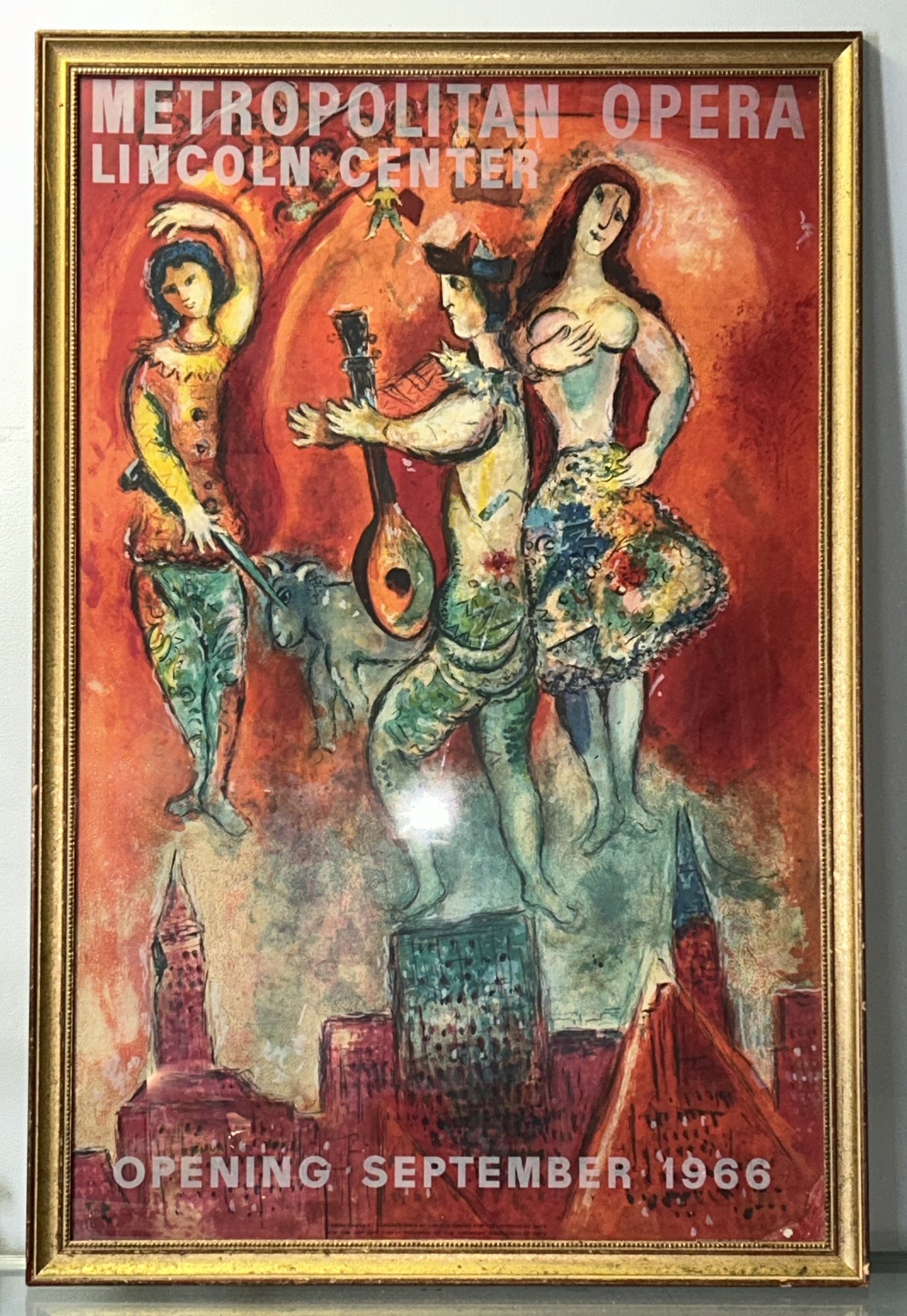 RARE Original 1966 MARC CHAGALL 'Metropolitan Opera' Lithograph- 3rd ...