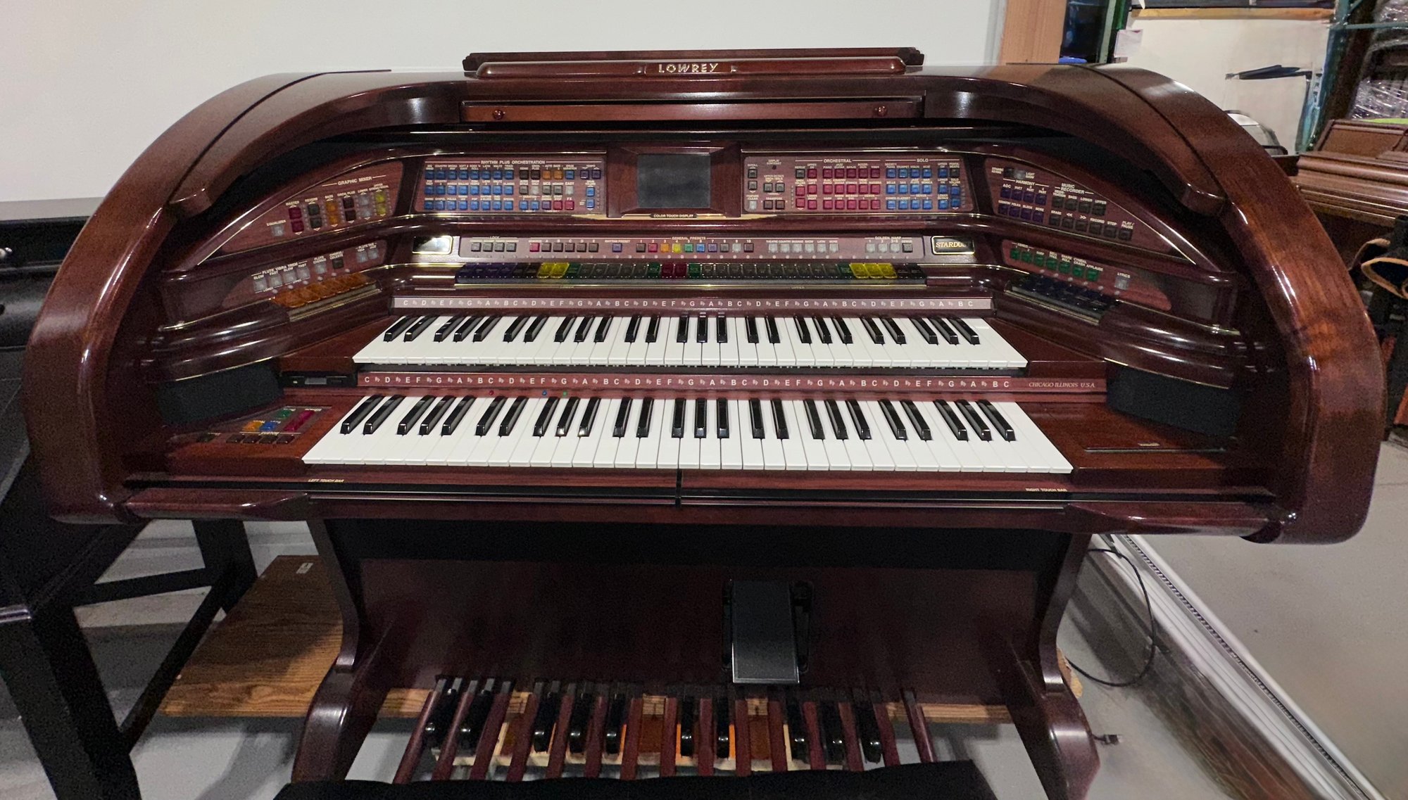 Lowrey Stardust Organ Vintage Concert Series With Matching Bench ...