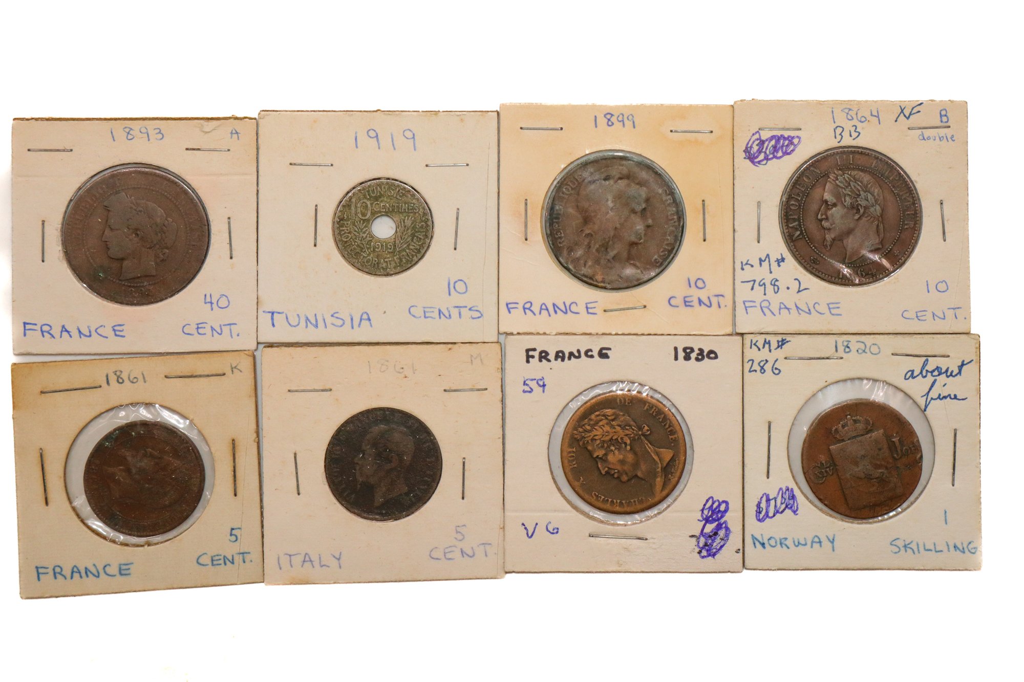 1820 To 1919 Antique Foreign Coins Collection #1933545 | Auctionninja.com
