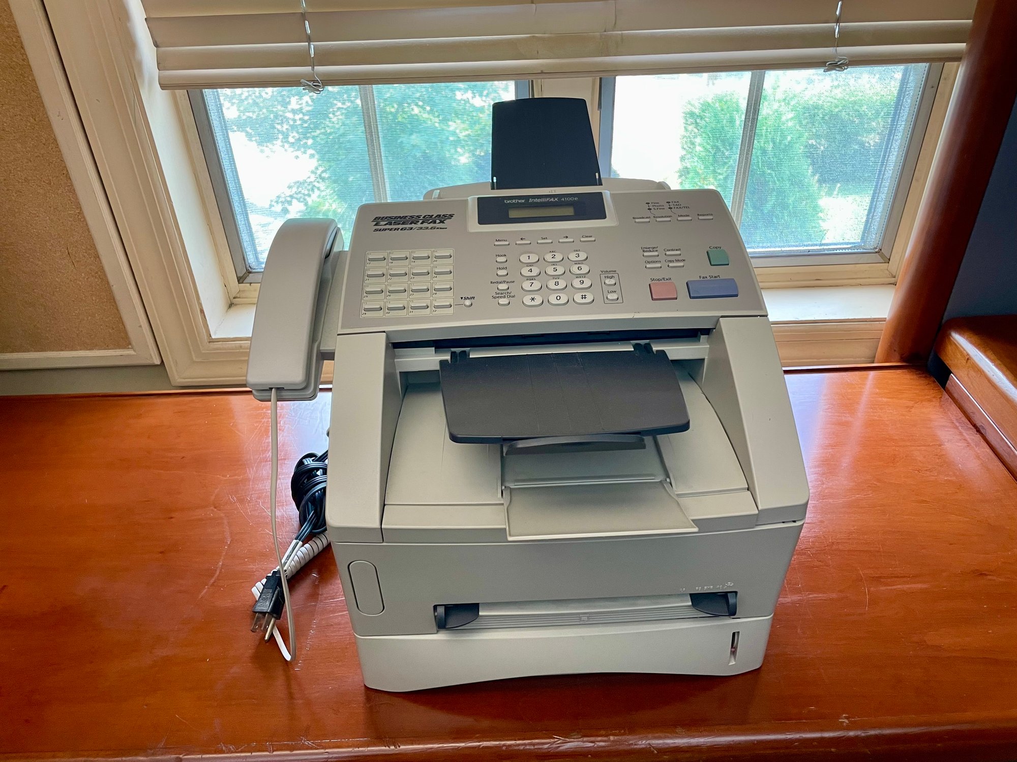 Brother IntelliFax 4100E Business-Class Laser Fax/Copier/Telephone ...