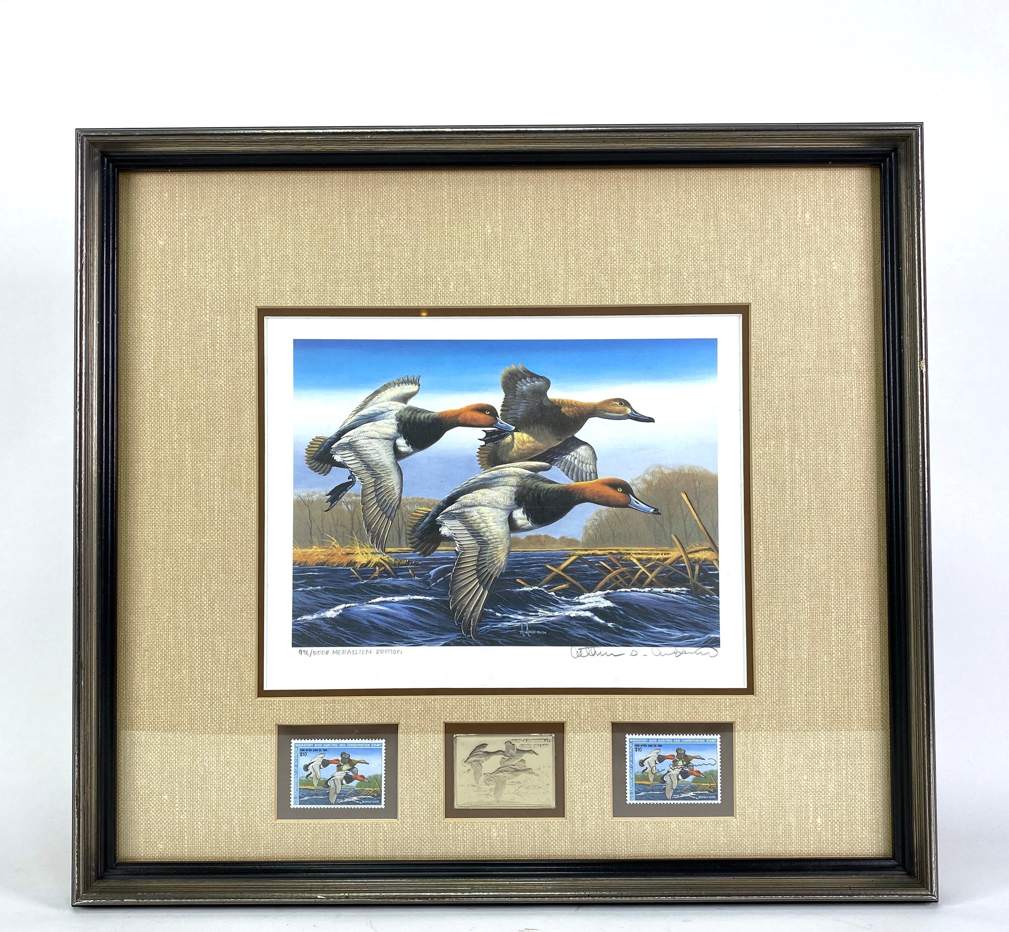 Arthur Andersen Print With Stamps Well Matted And Framed Behind Glass ...