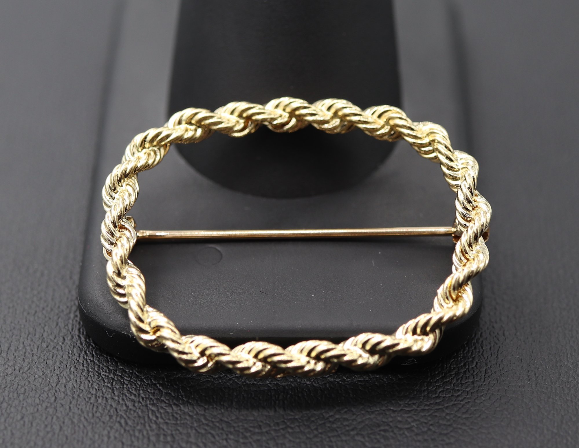 Beautiful Tiffany & Co 14k Yellow Gold Rope Style Pin/ Brooch #1951518 ...