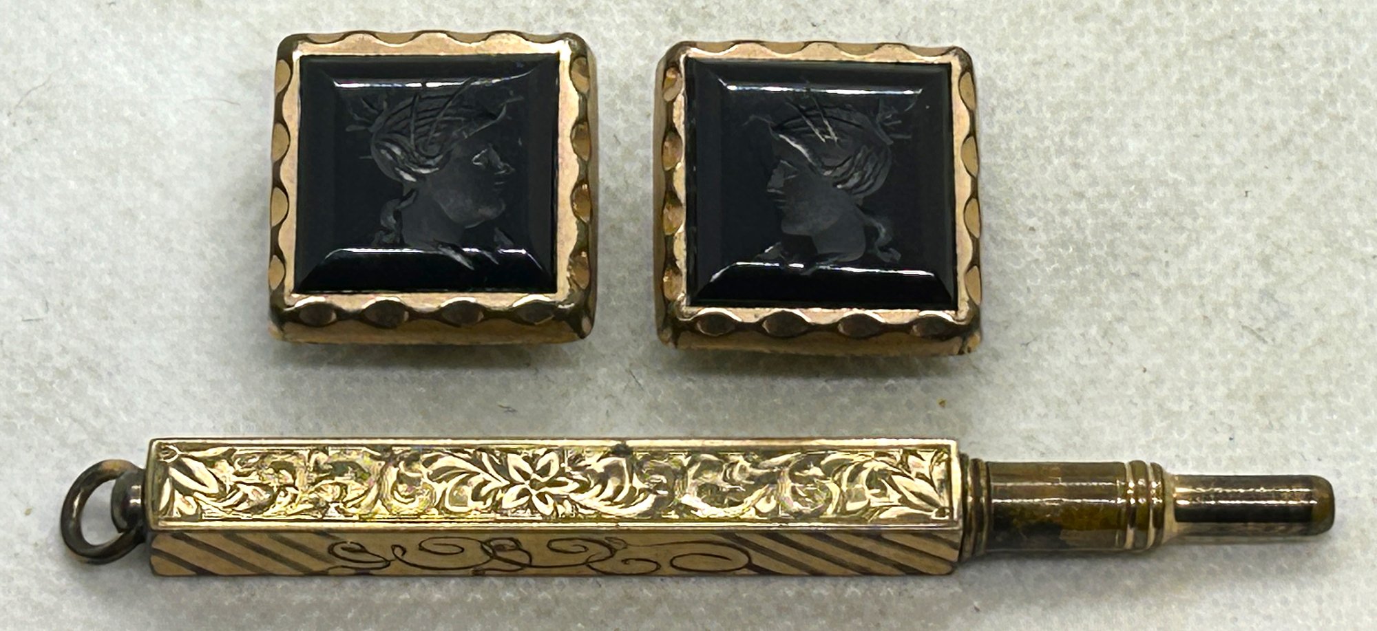 Antique Victorian Neo-Classical Intaglio Cufflinks And Ca. 1870 ...