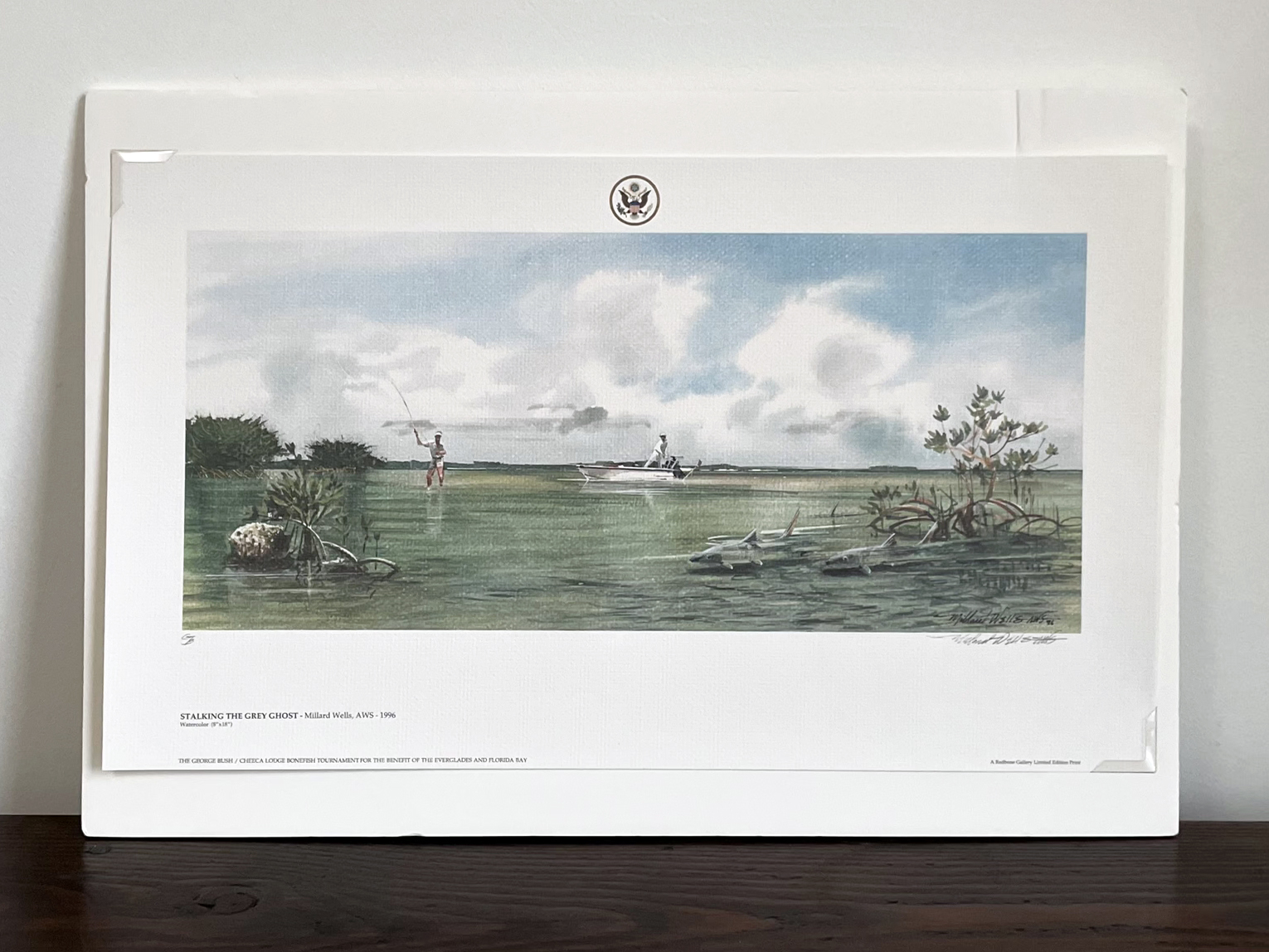 Stalking The Grey Ghost - Millard Wells - Water Color, Signed #40699636 ...